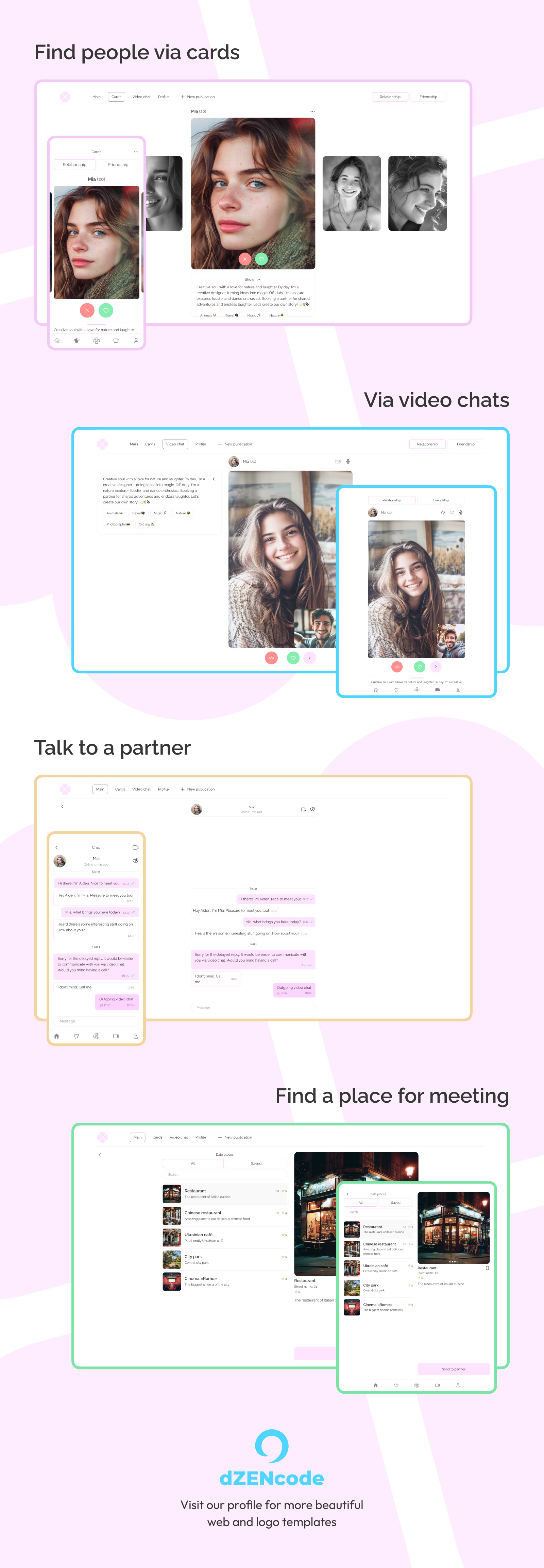 Bloom – Dating Web Service UI Template - TemplateMonster
