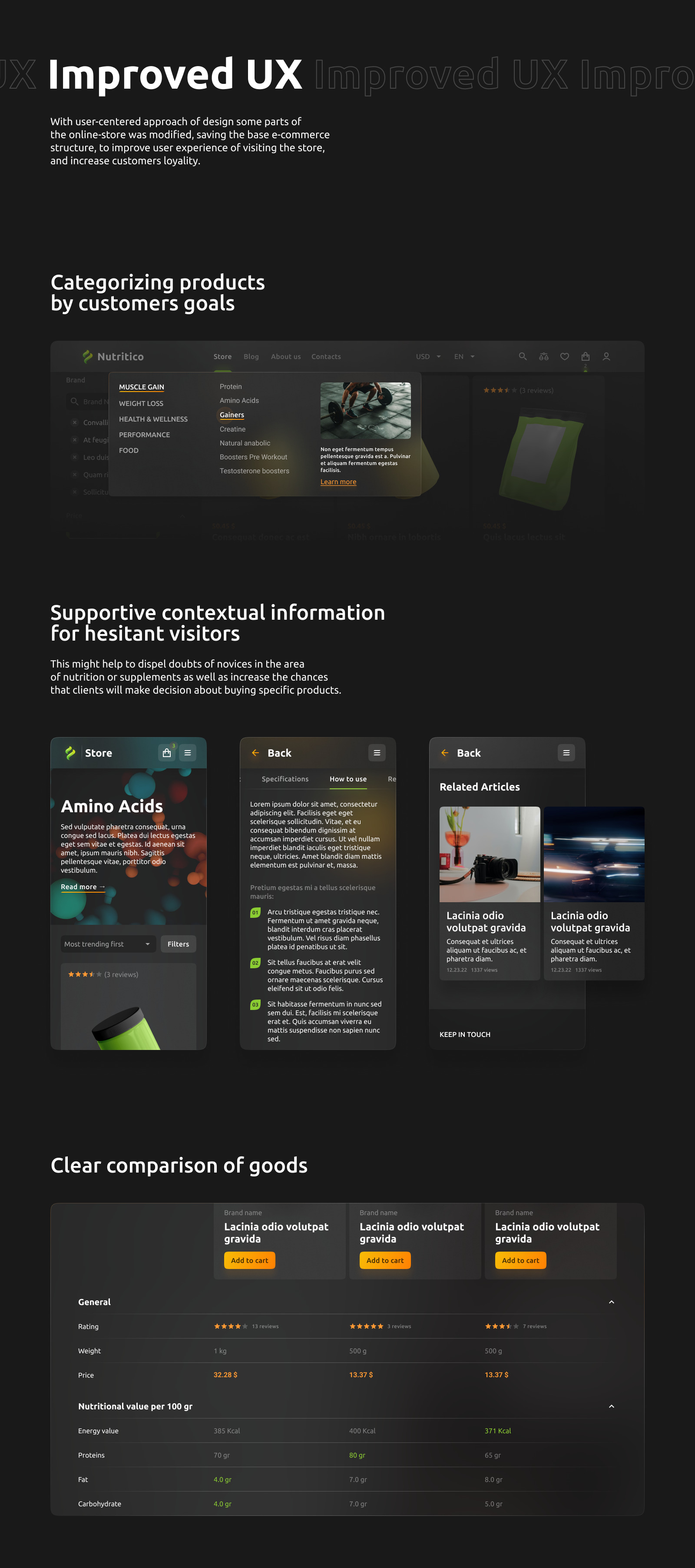 Nutritico — Sports Nutrition and Supplement Store Design Template for ...