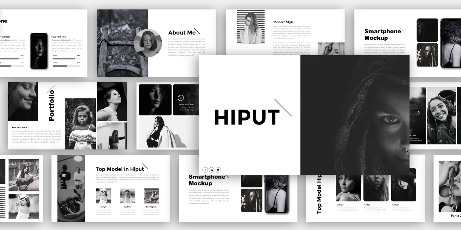 Hiput - Fashion Presentation PowerPoint template
