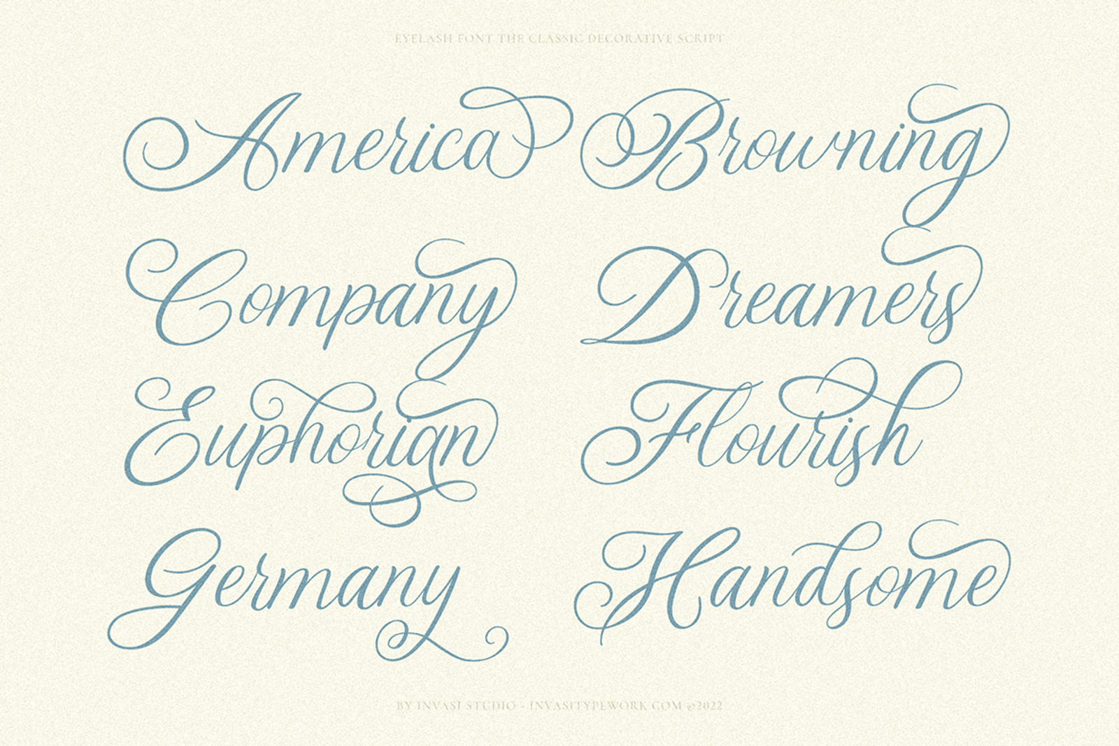 Eyelash - Decorative Script Font #267113 - TemplateMonster