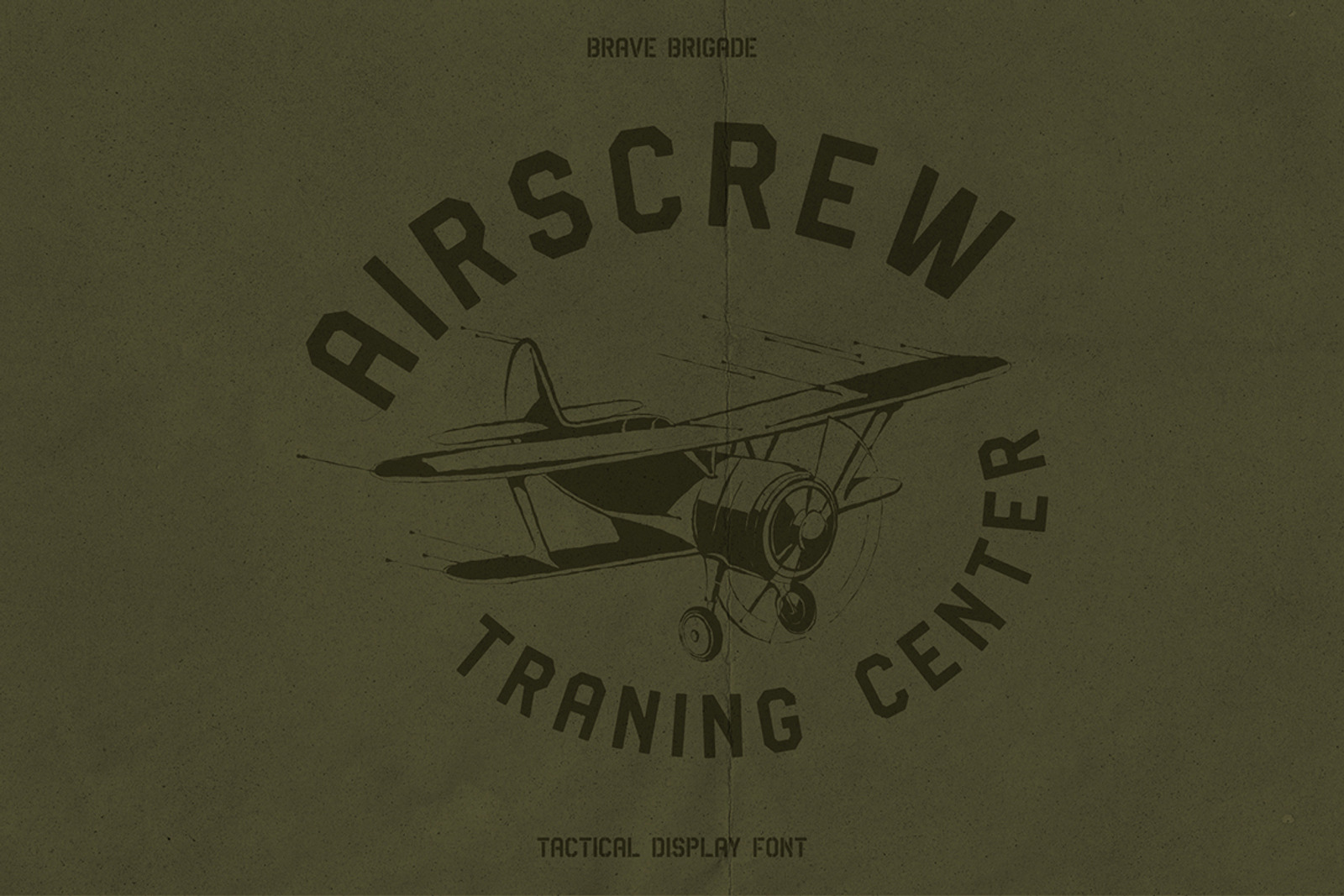 Brave Brigade - Tactical Display Font - TemplateMonster