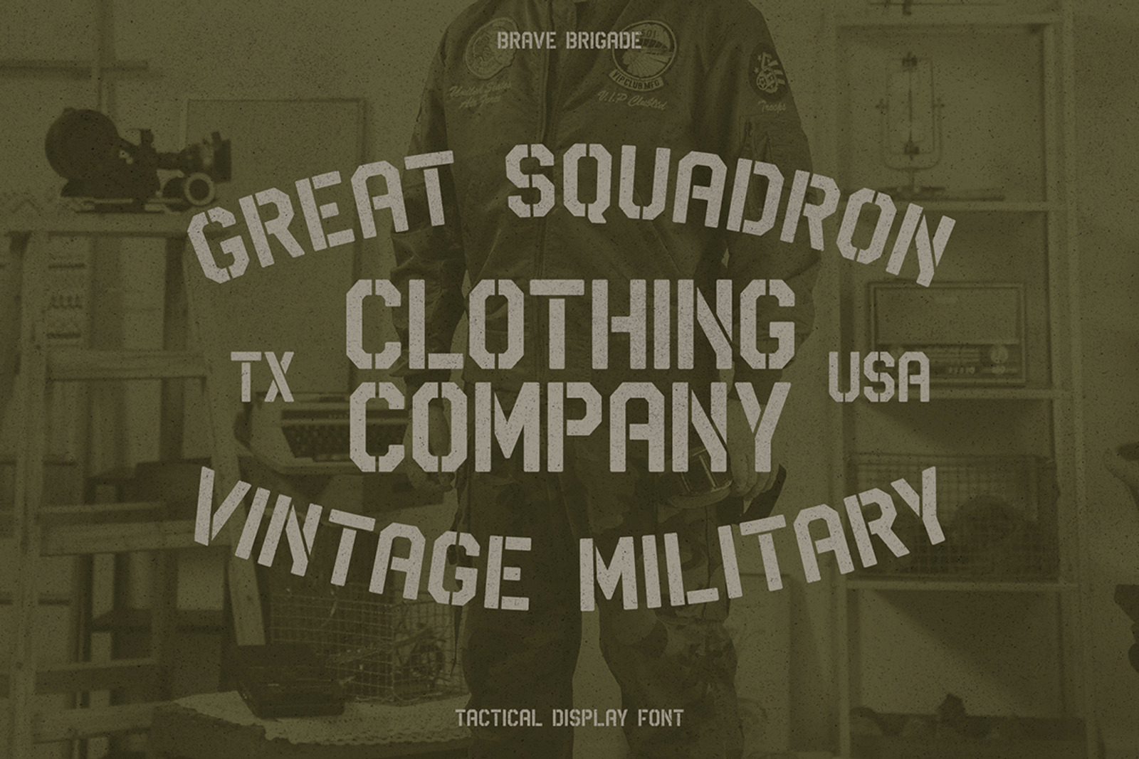 Brave Brigade - Tactical Display Font - TemplateMonster