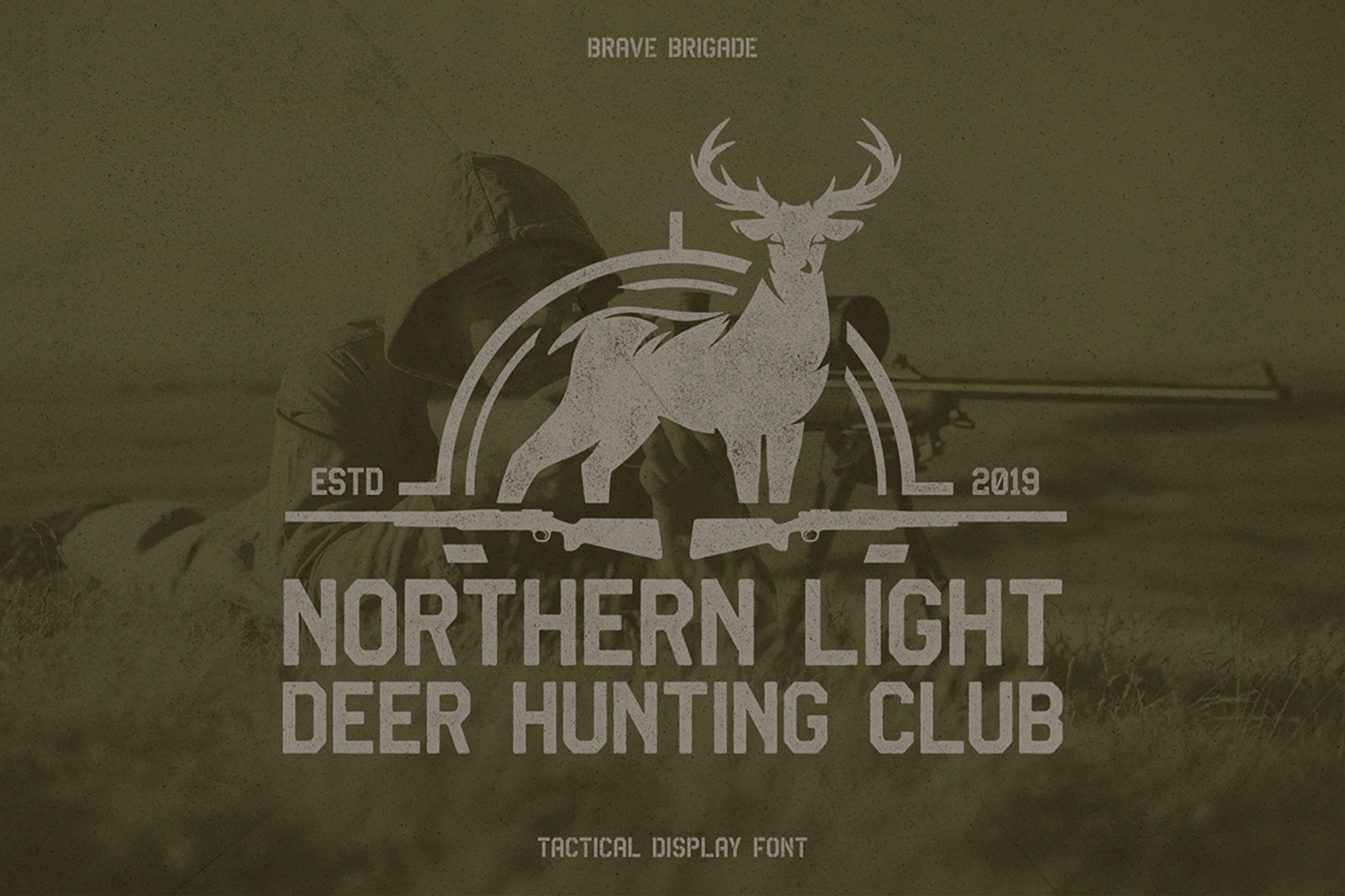 Brave Brigade - Tactical Display Font - TemplateMonster