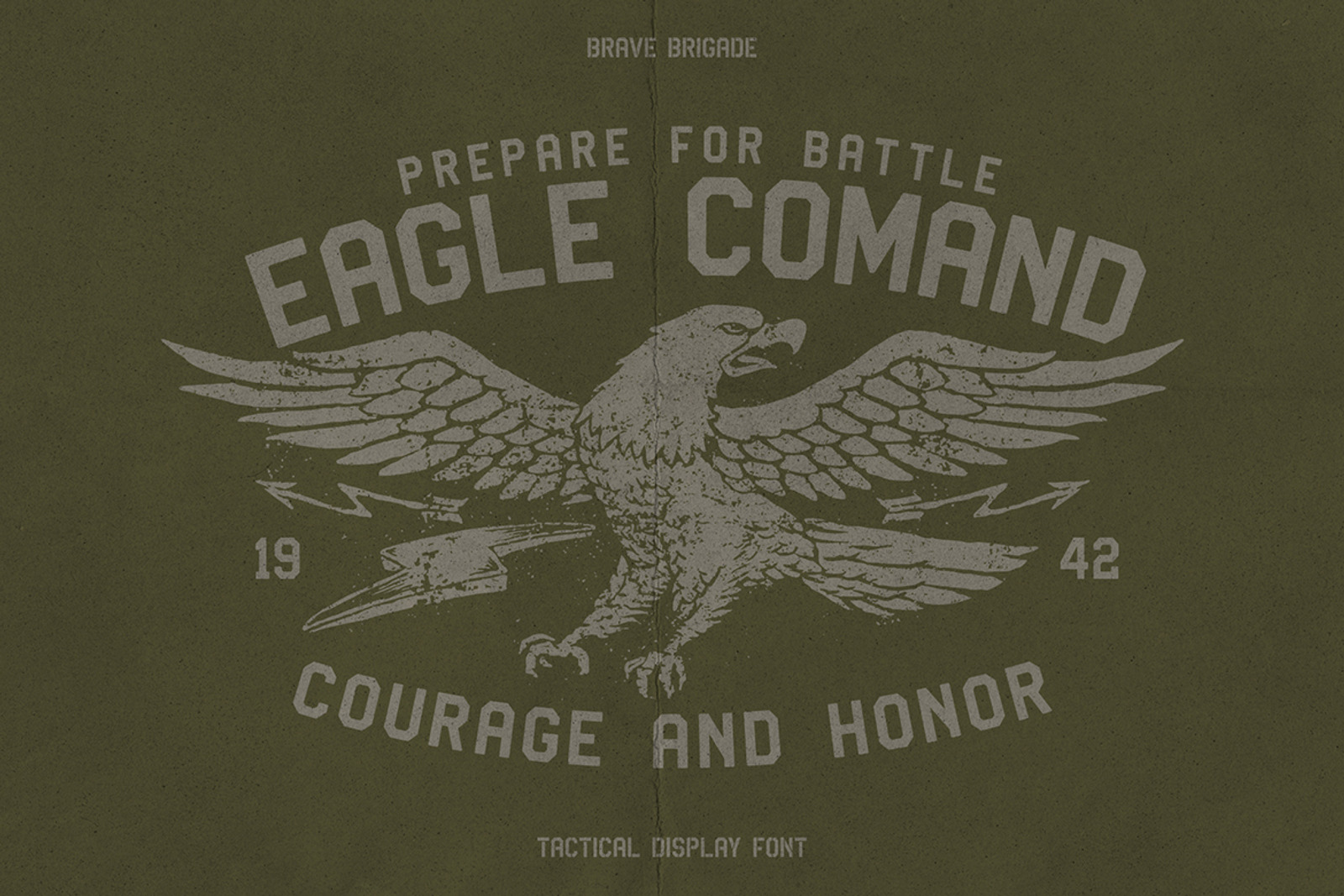 Brave Brigade - Tactical Display Font - TemplateMonster