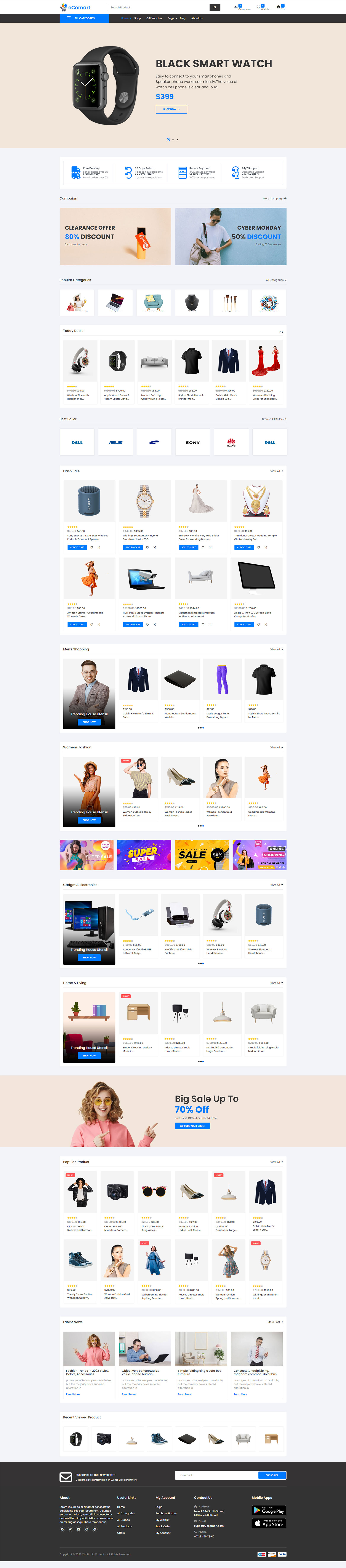 Ecomart - Bootstrap eCommerce HTML Template.
