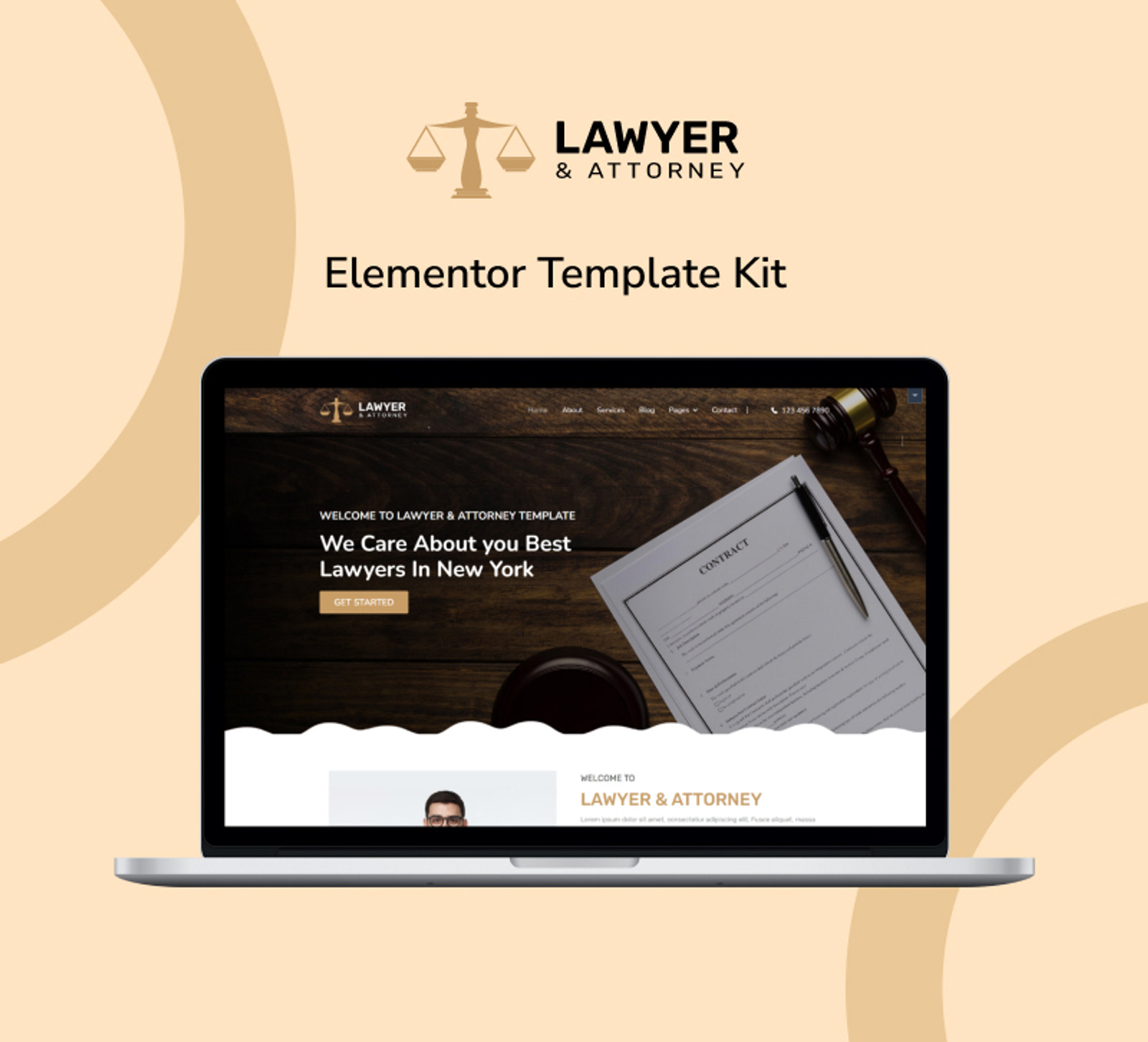 Lawyer & Attorney Law Firm - Law Elementor Kit