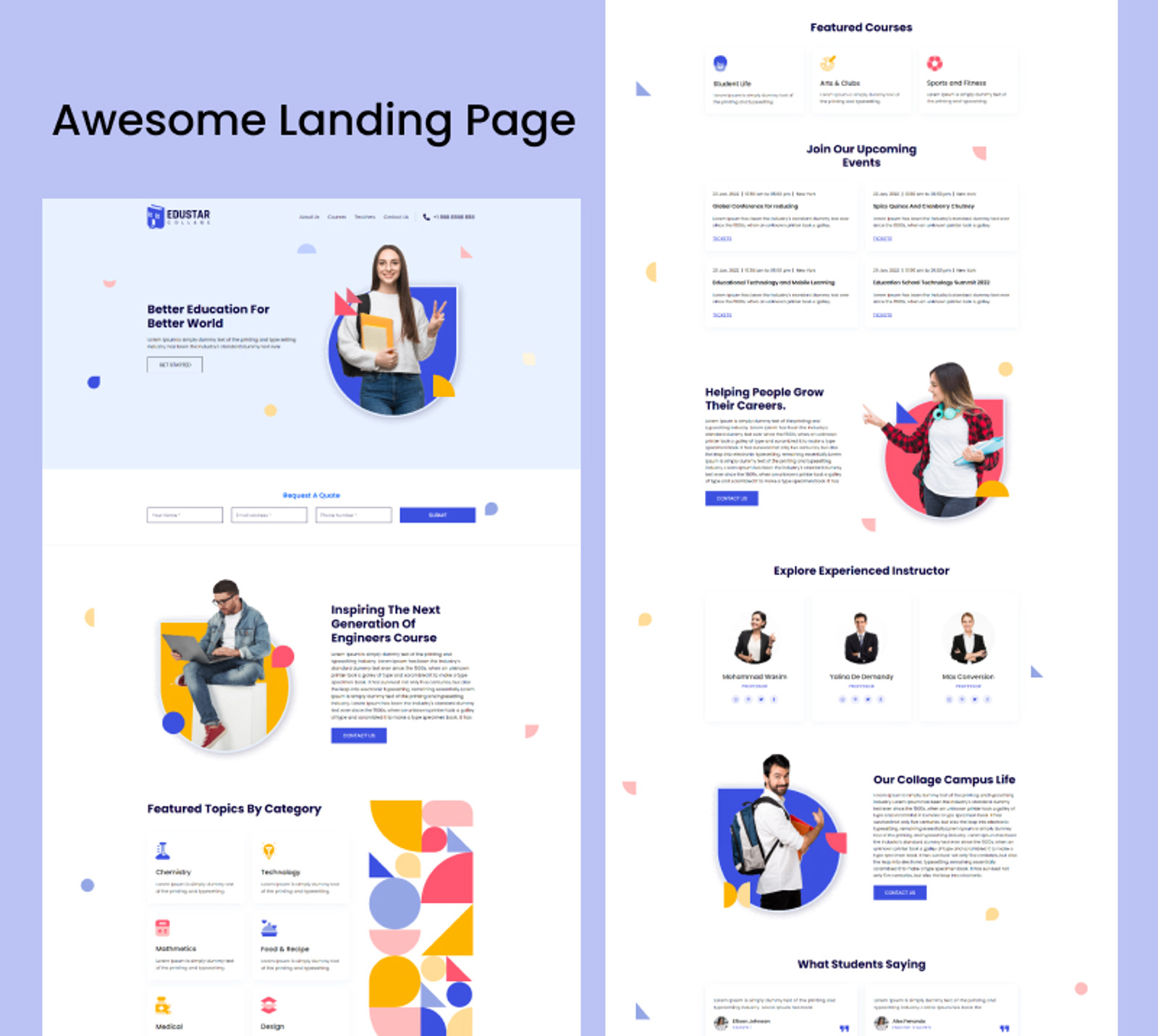 Edustar - School, Collages and University Education Ready to Use ...