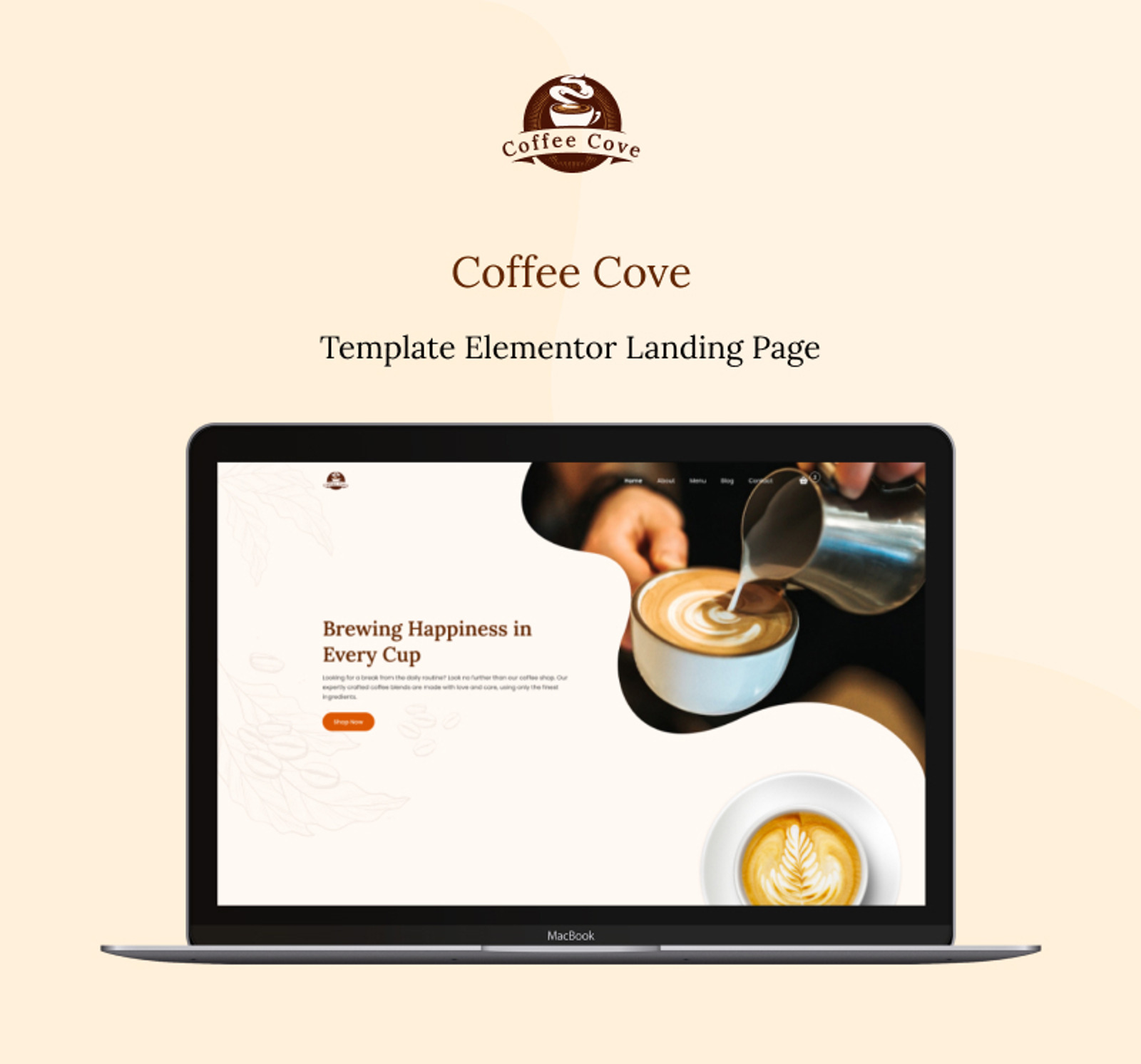 Coffee Cove - Coffee House Elementor Landing Page