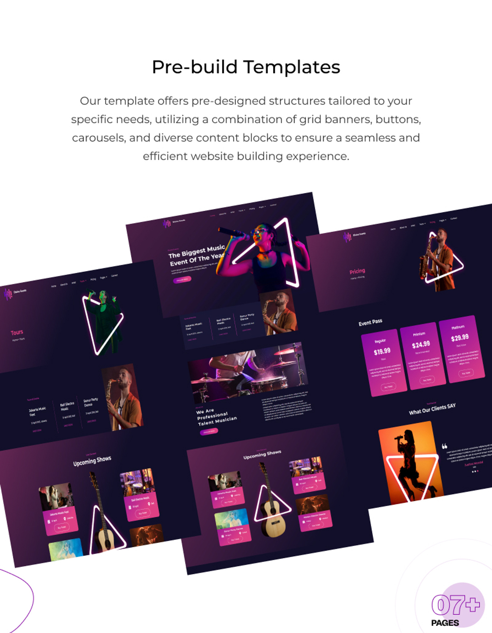 Divine Events - Musical Event Ready to Use Elementor Template Kit