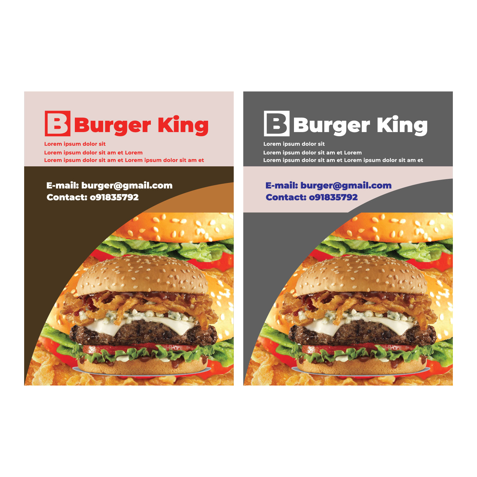 Burger King Flyer Corporate Identity Template