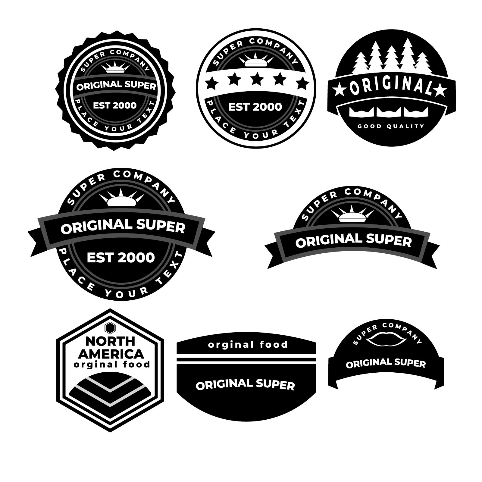 Vector Badges and Logos Bundle #232476 - TemplateMonster