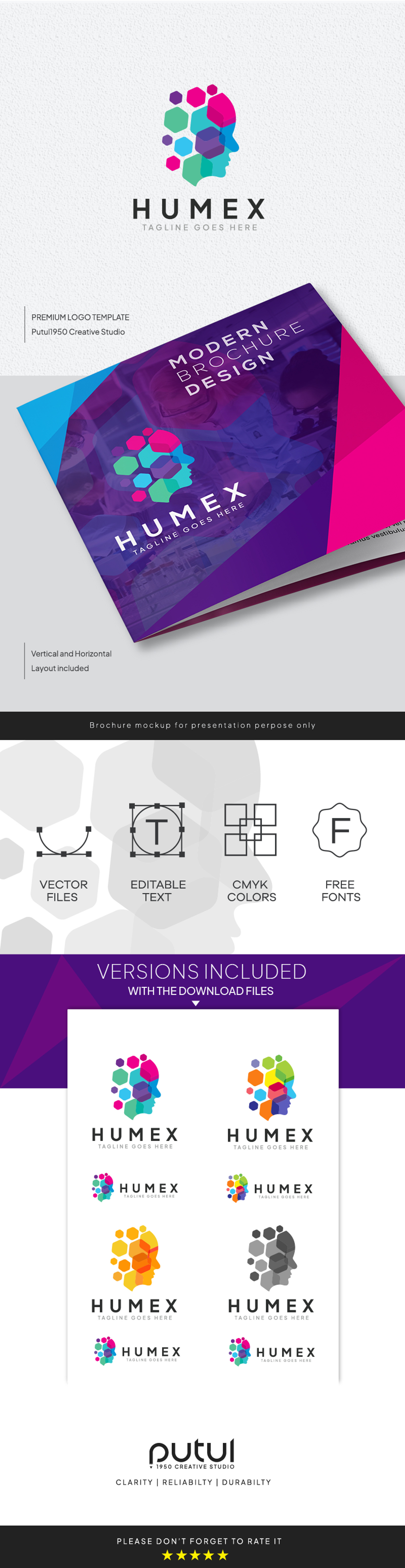 Human Data Logo Template #160391 - TemplateMonster