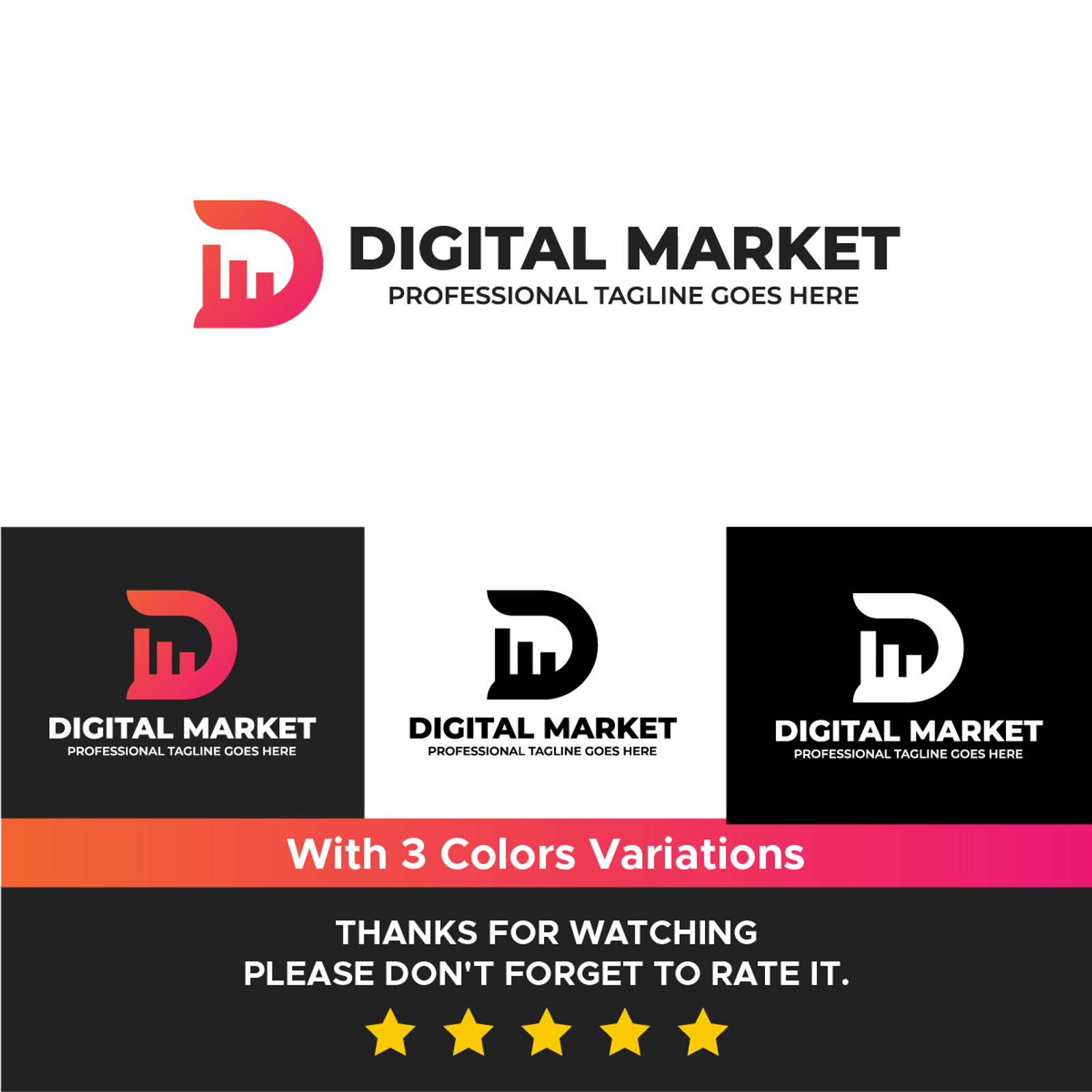 Digital Marketing Logo Template | Perfect For Digital Marketing Agency ...