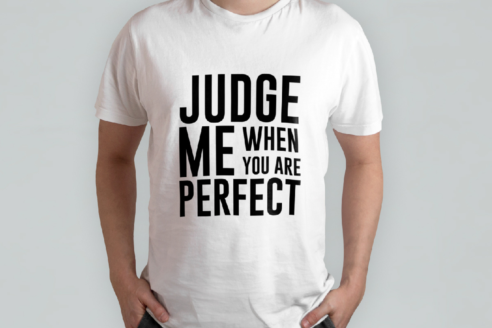 Judge Me T-Shirt Design Vector #217787 - TemplateMonster