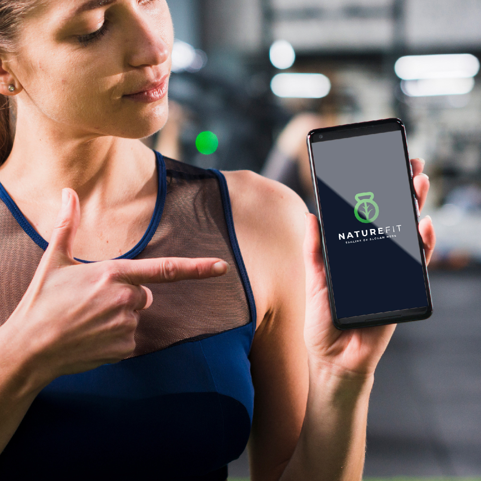 NatureFit Minimalist Logo Template #191076 - TemplateMonster