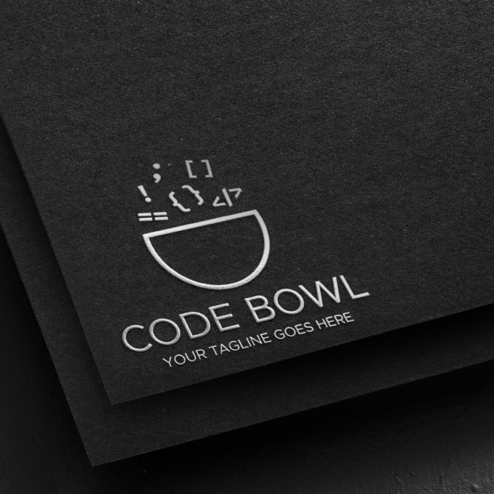 Code Bowl Minimalist Logo Template #194707 - TemplateMonster