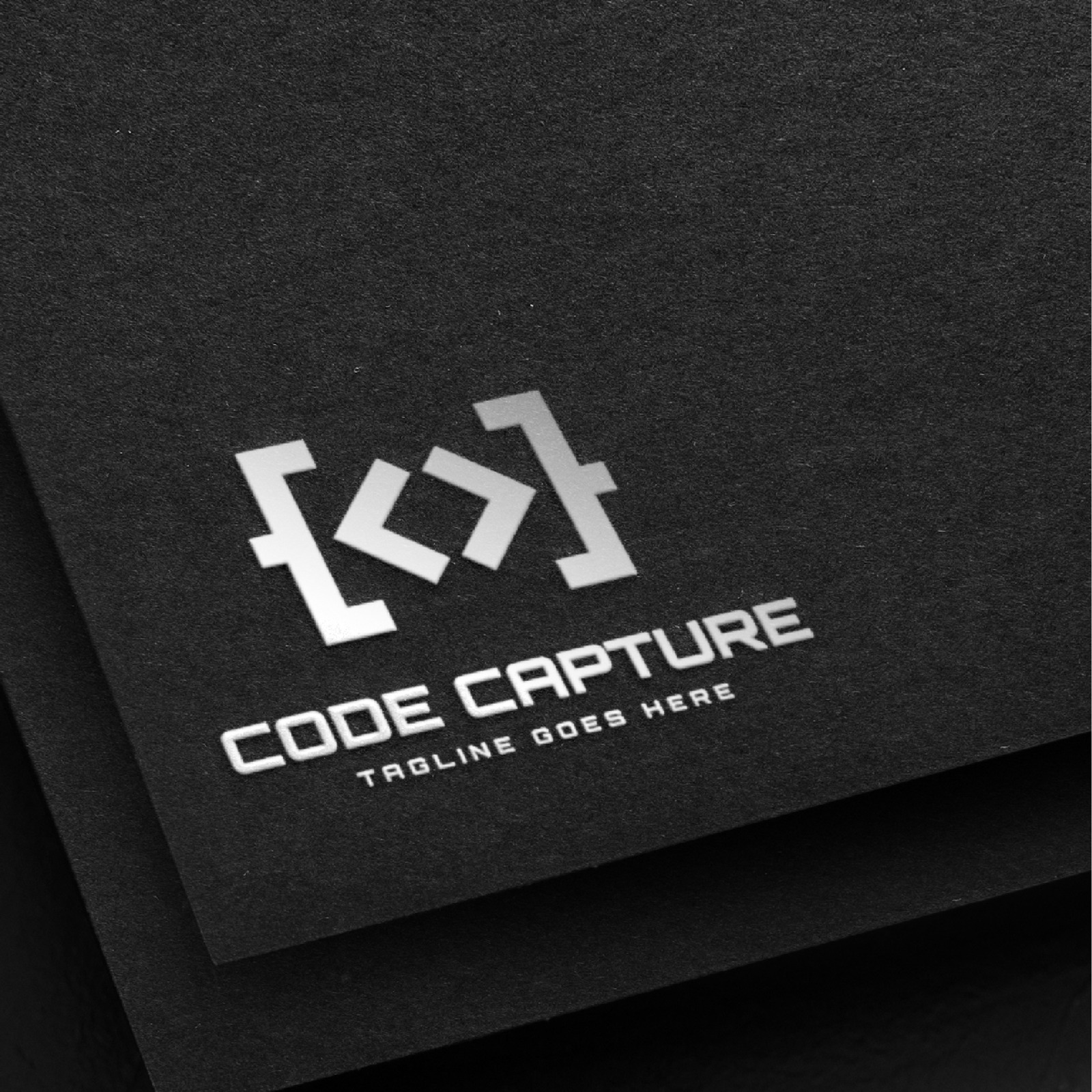 Code Capture Minimalist Logo Template - TemplateMonster