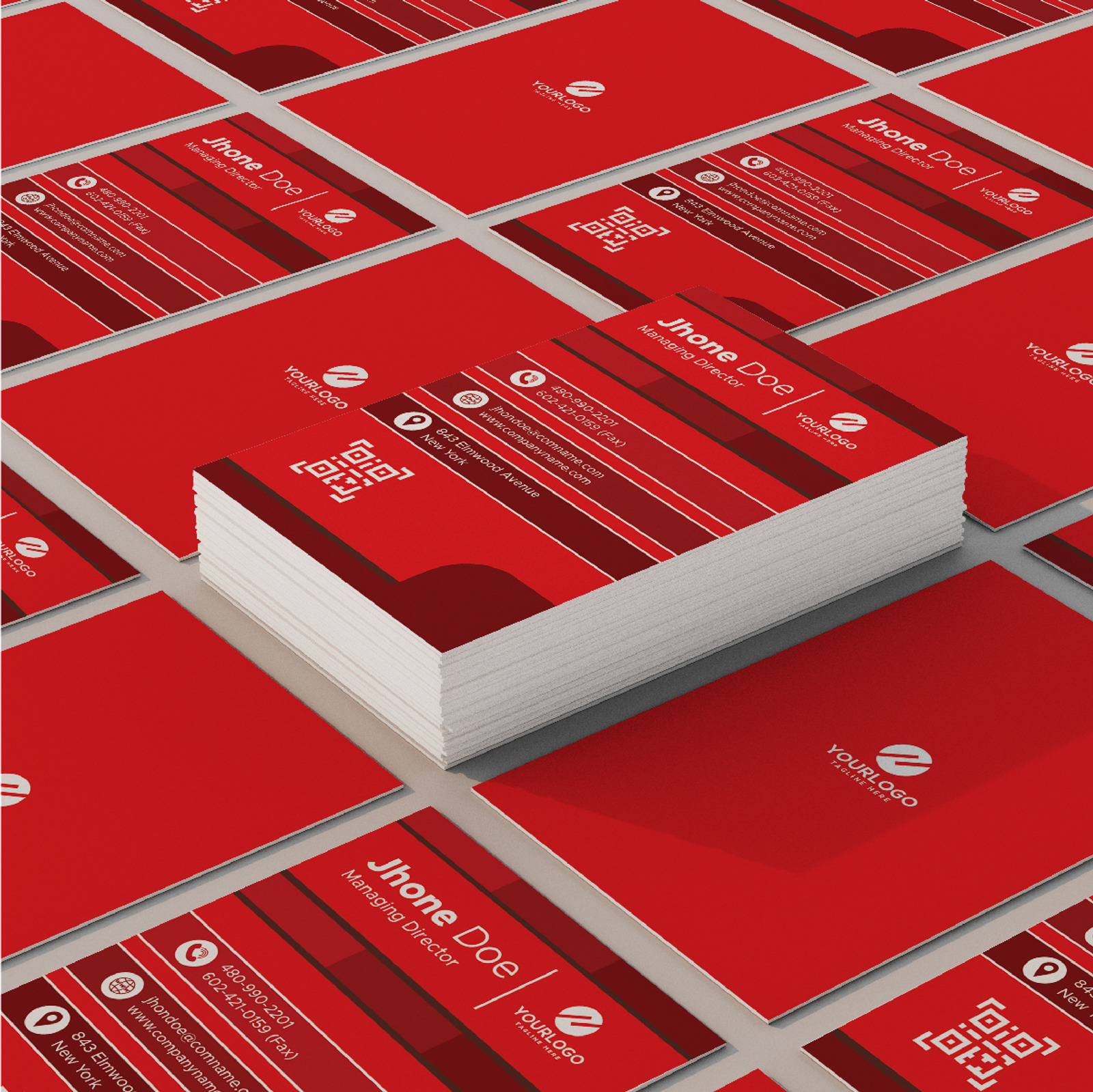 Portrait Business Card Template Vol 01 - Corporate Identity Template