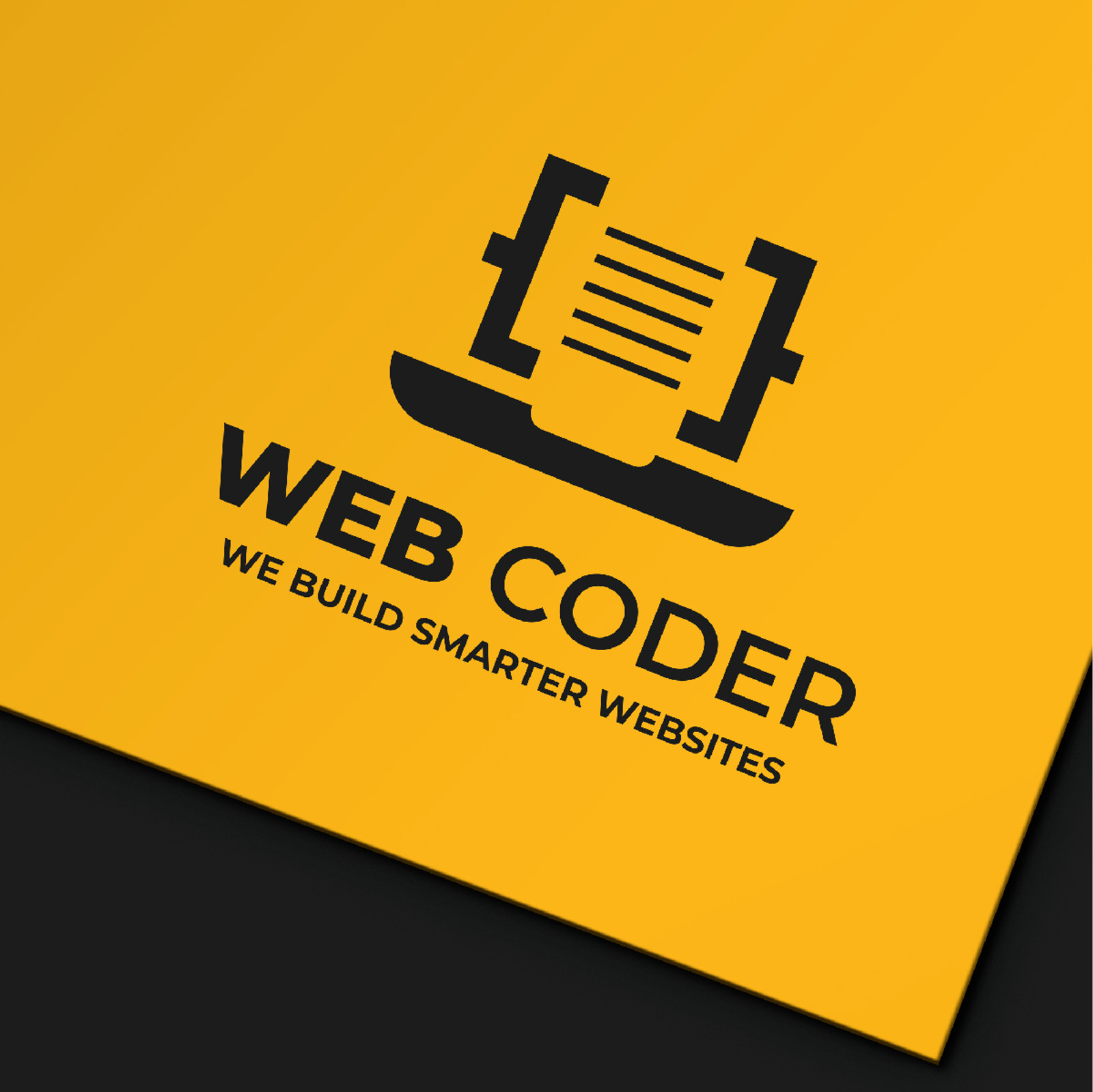 Web Coder Minimalist Logo Template #188698 - TemplateMonster