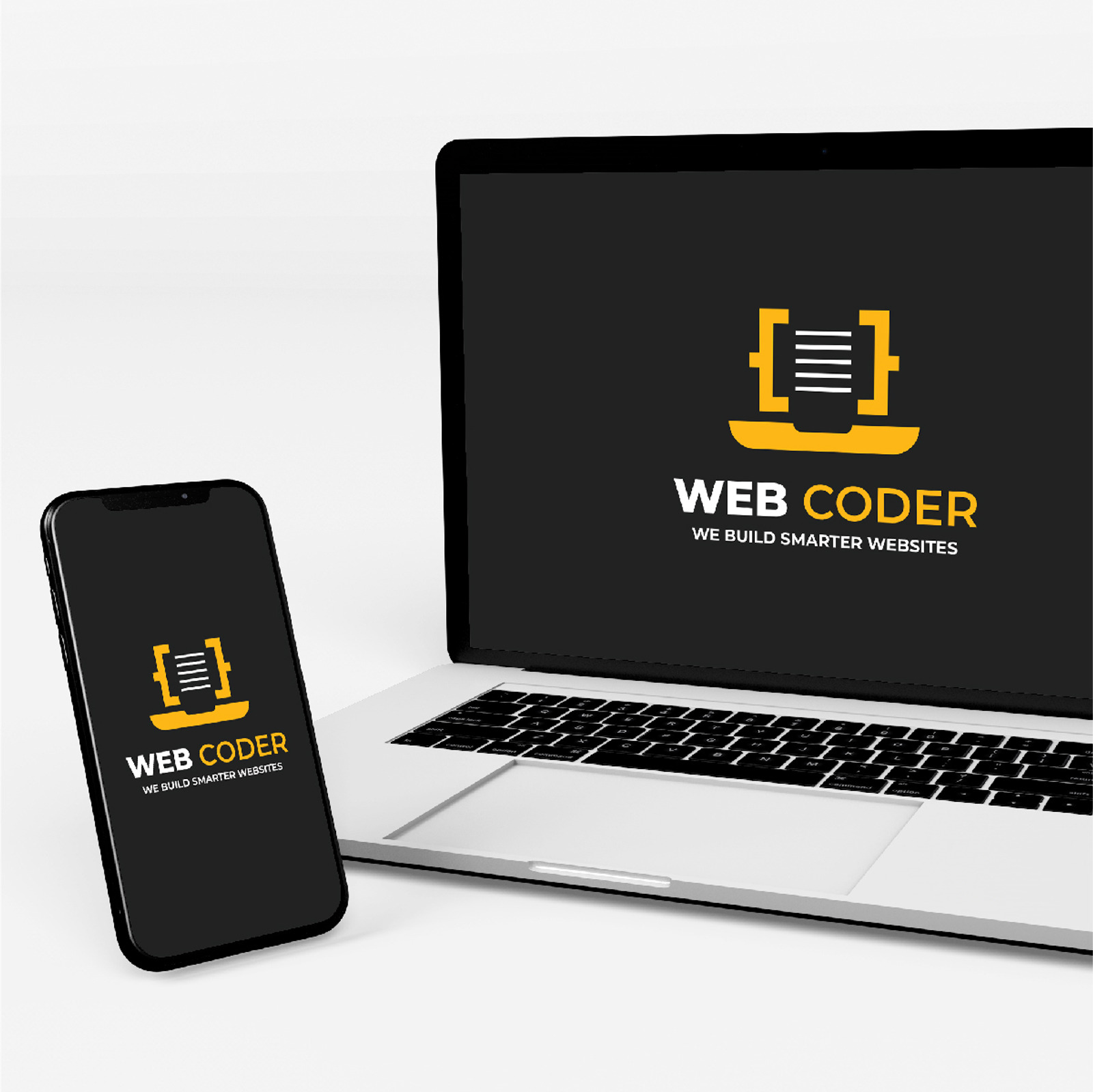 Web Coder Minimalist Logo Template #188698 - TemplateMonster