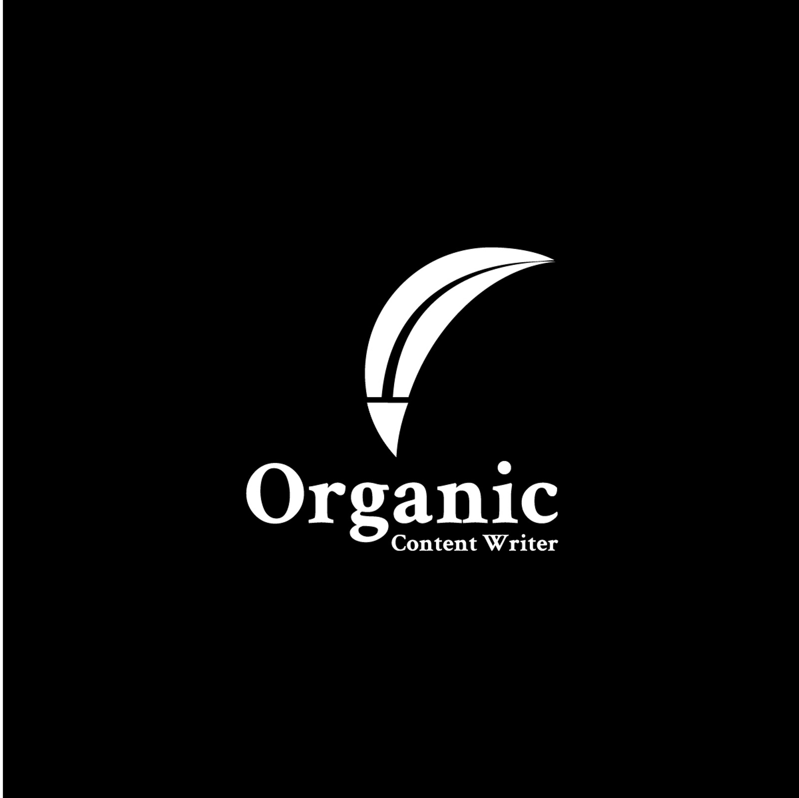 Organic Content Writer Logo Template | Specially Design For Content ...