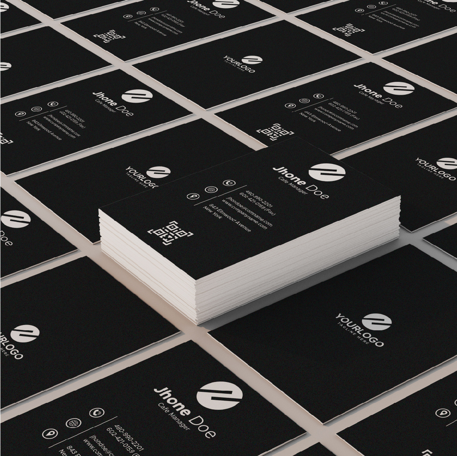 Portrait Business Card Template Vol 04 - Corporate Identity Template