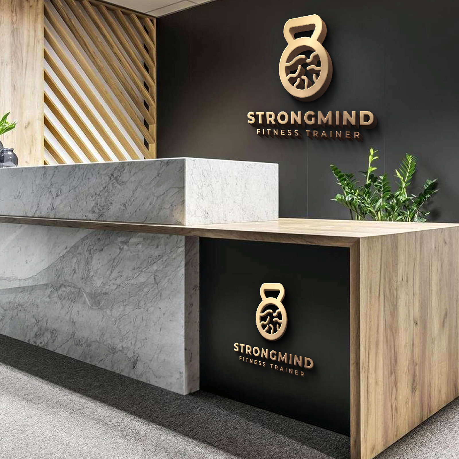 StrongMind Minimalist Logo Template #191078 - TemplateMonster