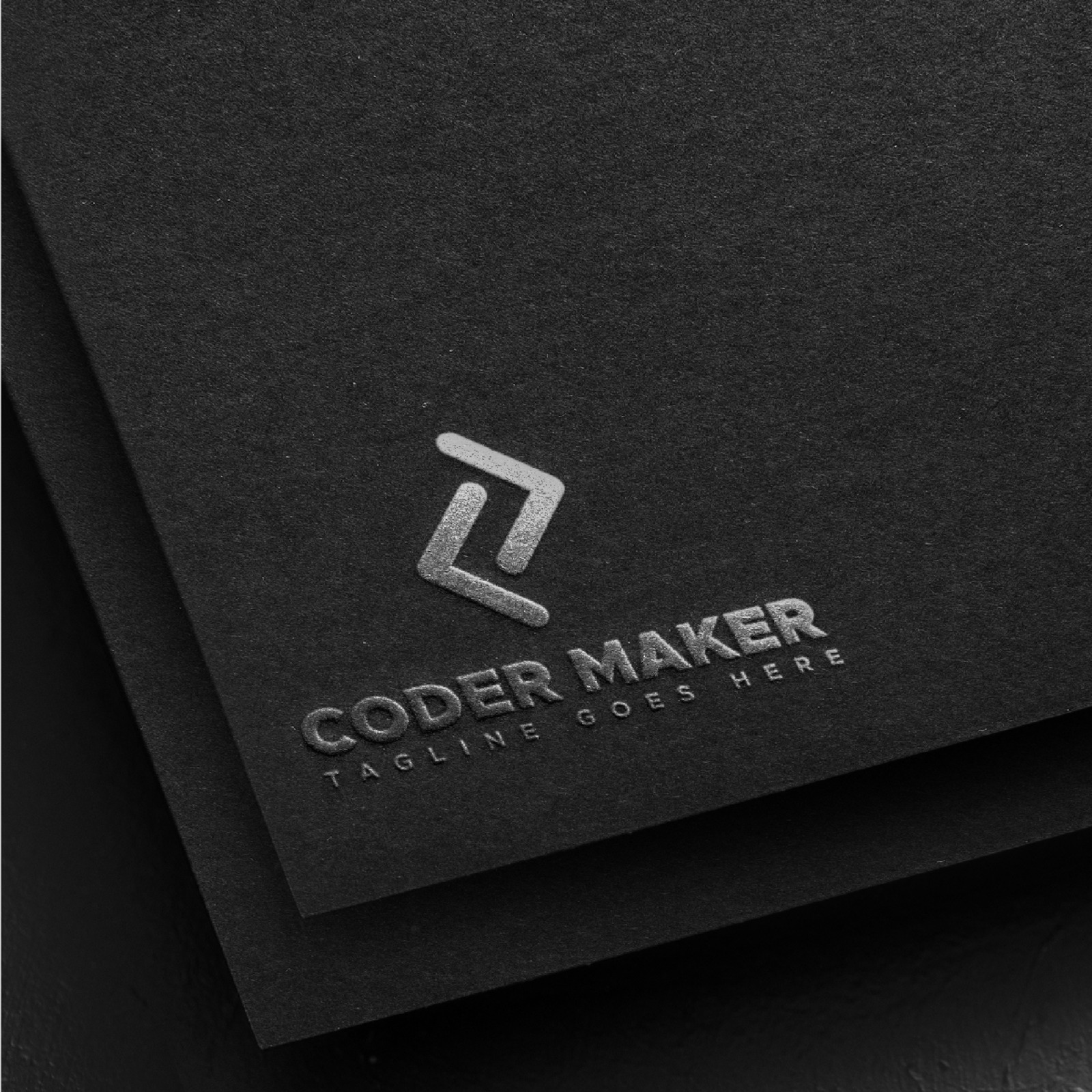 Coder Maker Minimalist Logo Template - TemplateMonster