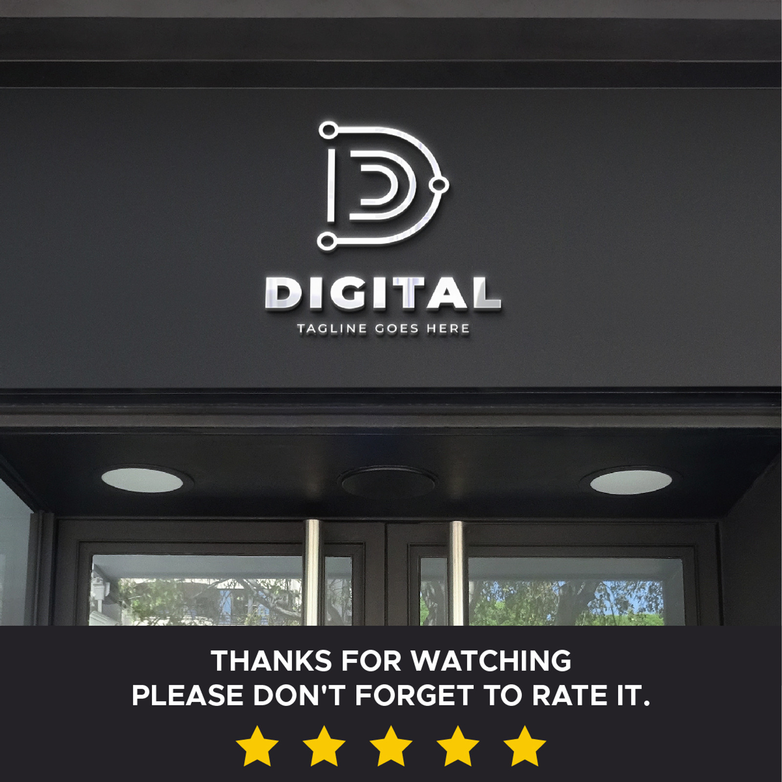 Digital Brand D Letter Logo Template - TemplateMonster