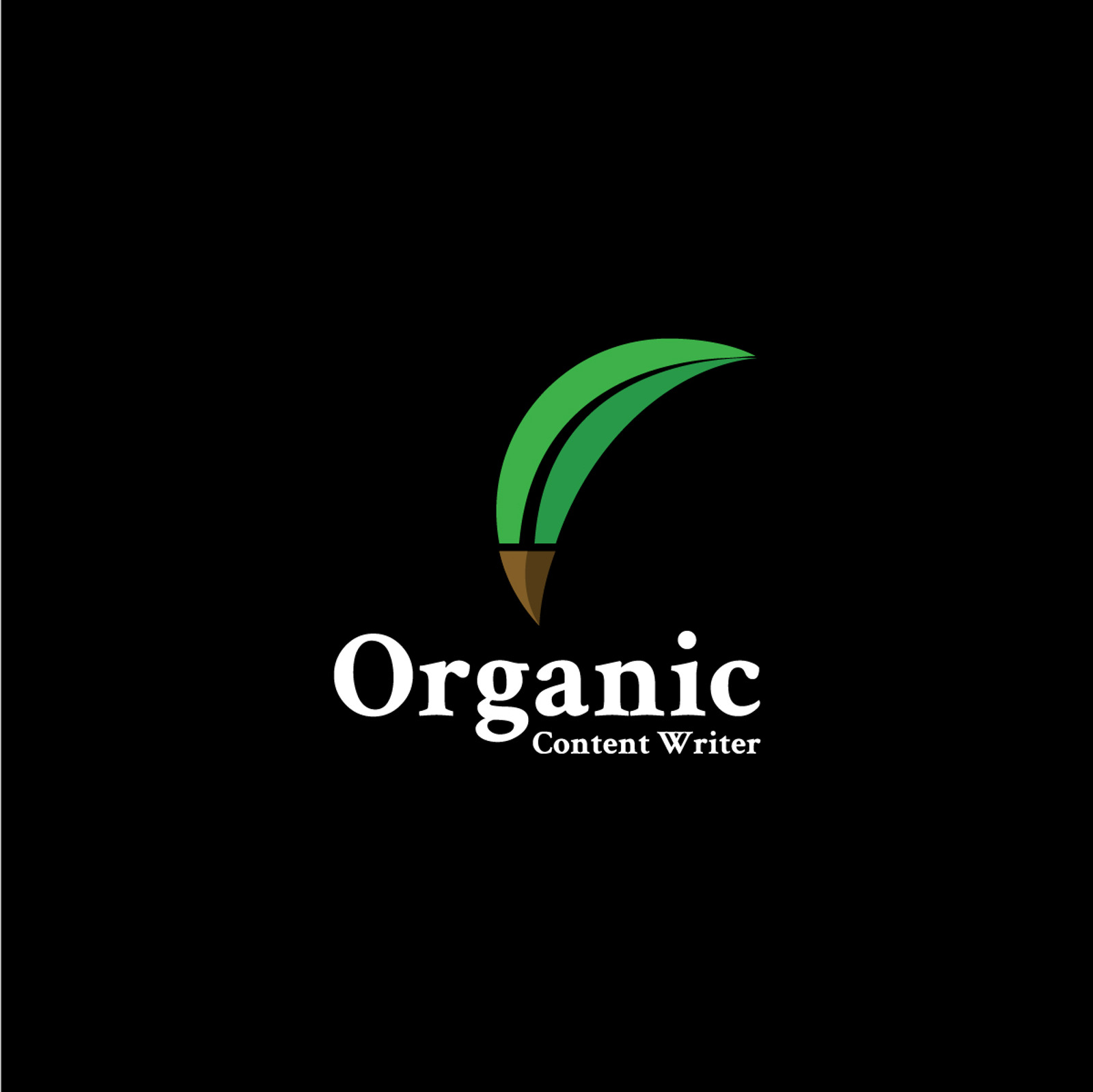 Organic Content Writer Logo Template | Specially Design For Content ...