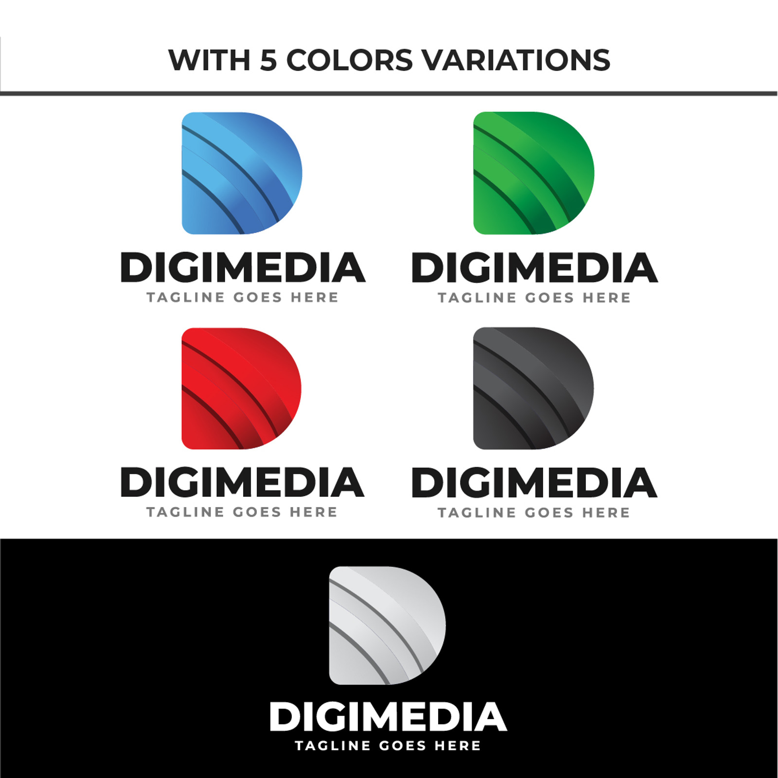 DigiMedia Letter D Logo Template #192430 - TemplateMonster