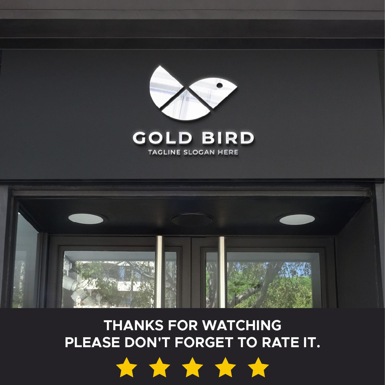 Gold Bird Logo Template | Perfect For Many Kinds Of Creative Businesses ...