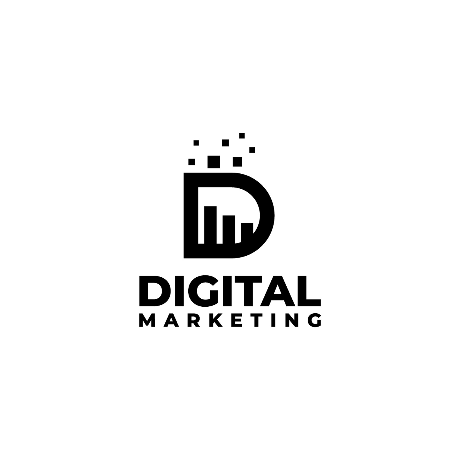 Plantilla de logotipo de marketing digital | Perfecto para marketing ...