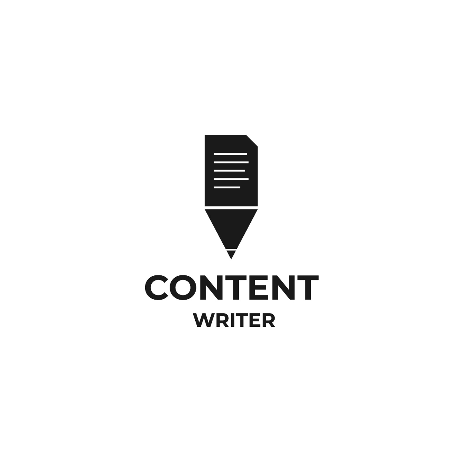 Content Writer Logo Template #195996 - TemplateMonster