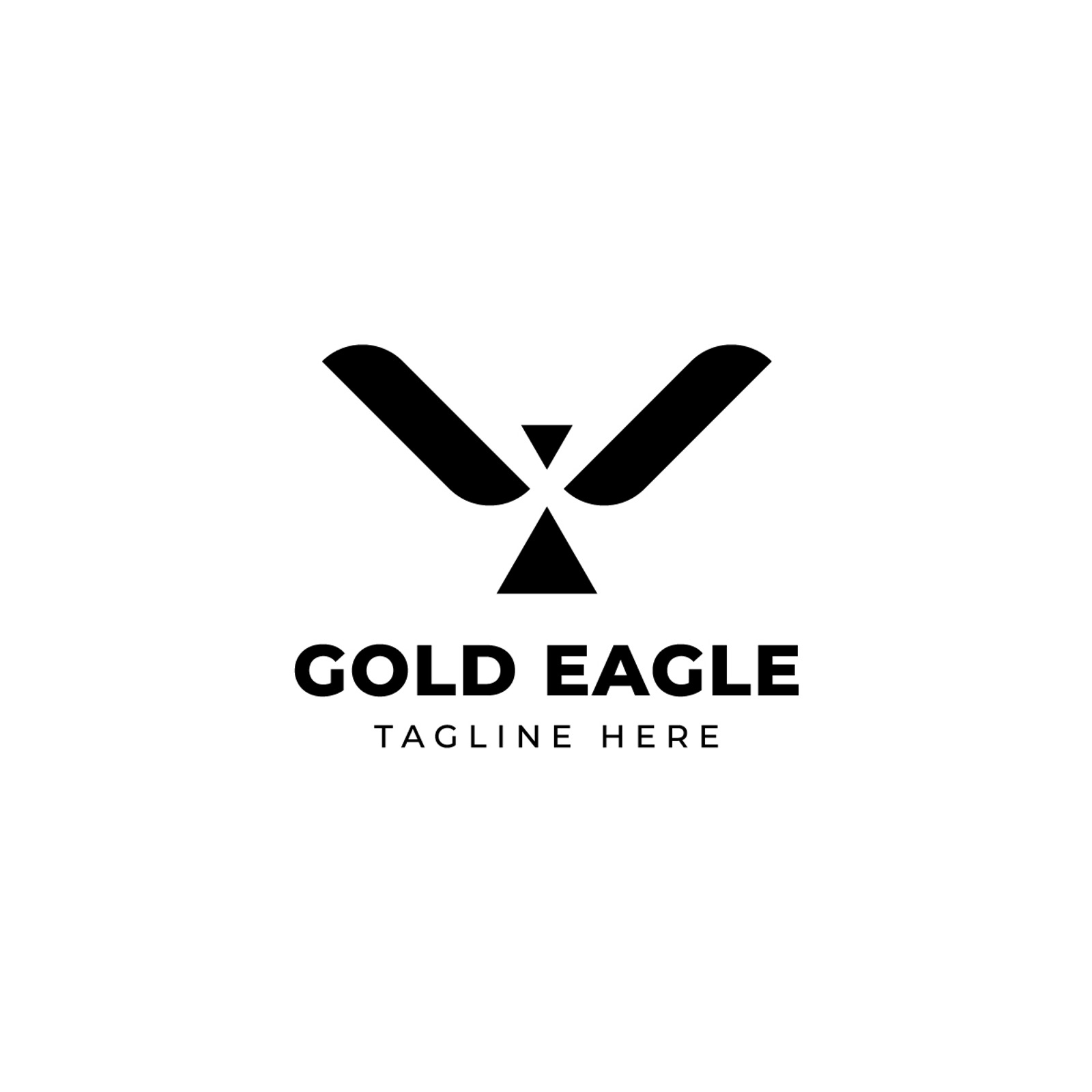 Gold Eagle Logo Template | Perfect For Many Kinds Of Businesses And ...