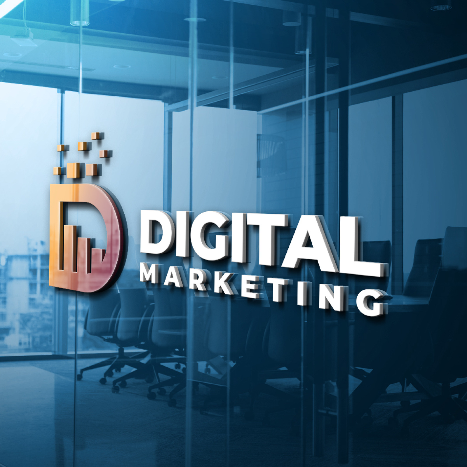 Plantilla de logotipo de marketing digital | Perfecto para marketing ...