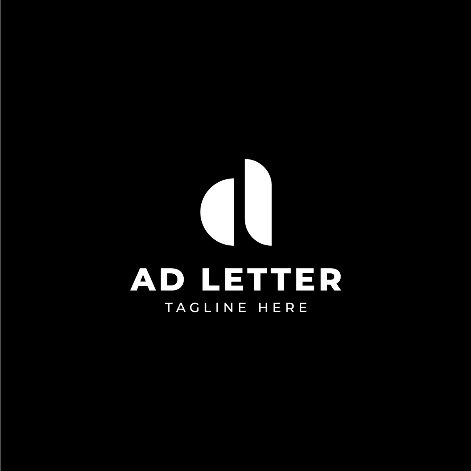 AD Letter Logo Template | Letter AD #204963 - TemplateMonster