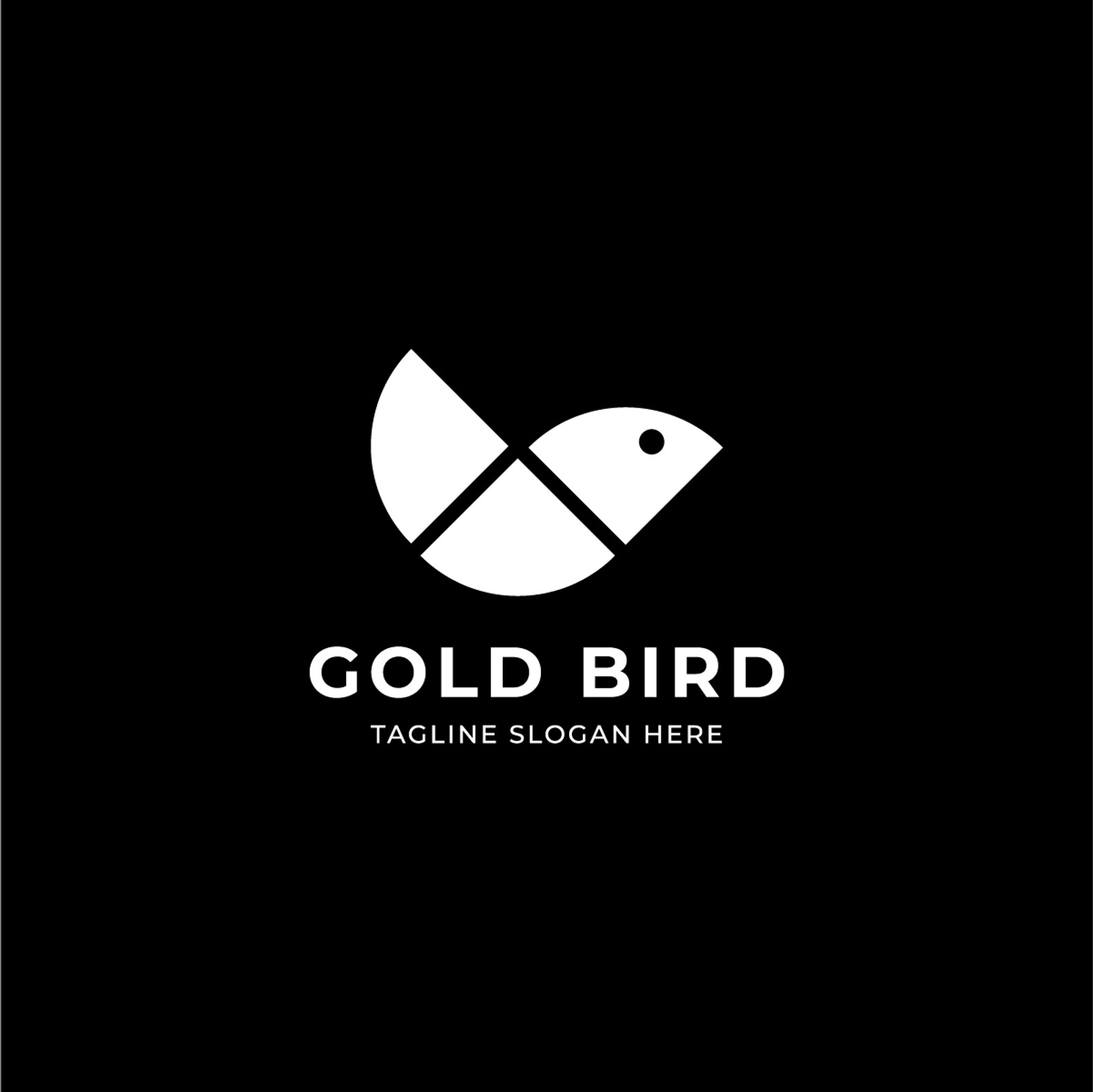 Gold Bird Logo Template | Perfect For Many Kinds Of Creative Businesses ...