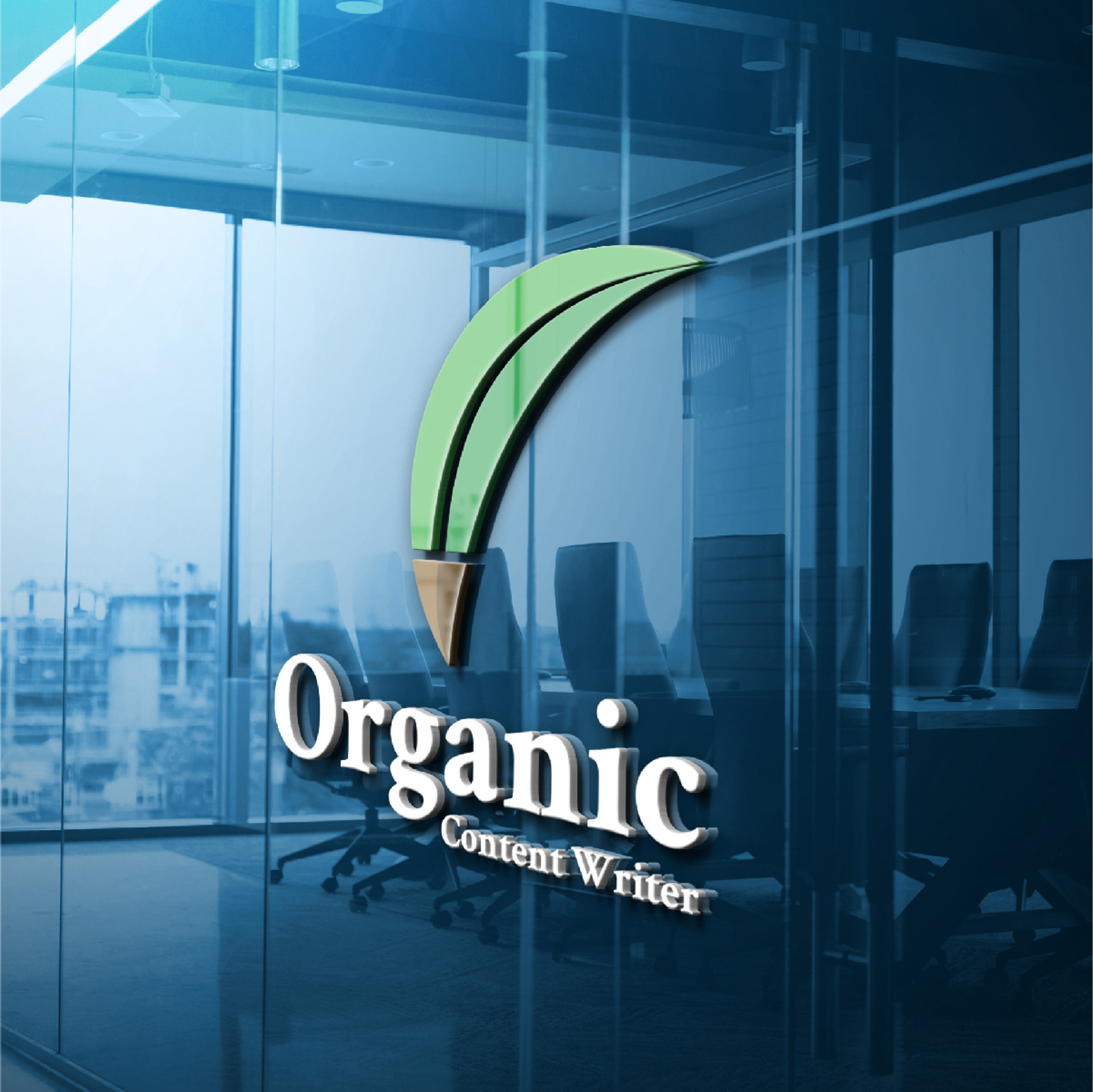 Organic Content Writer Logo Template | Specially Design For Content ...