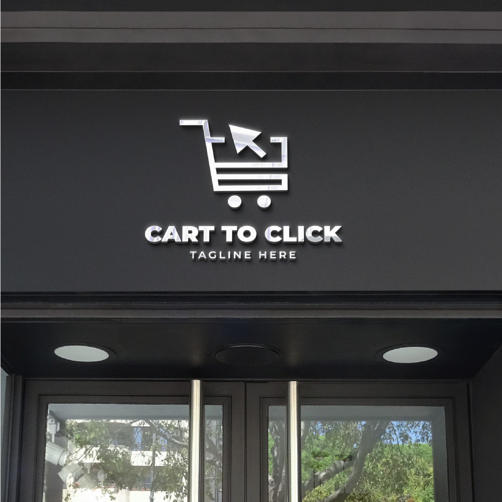 Cart To Click Logo Perfect For Many Kinds Of Businesses & Personal Use.