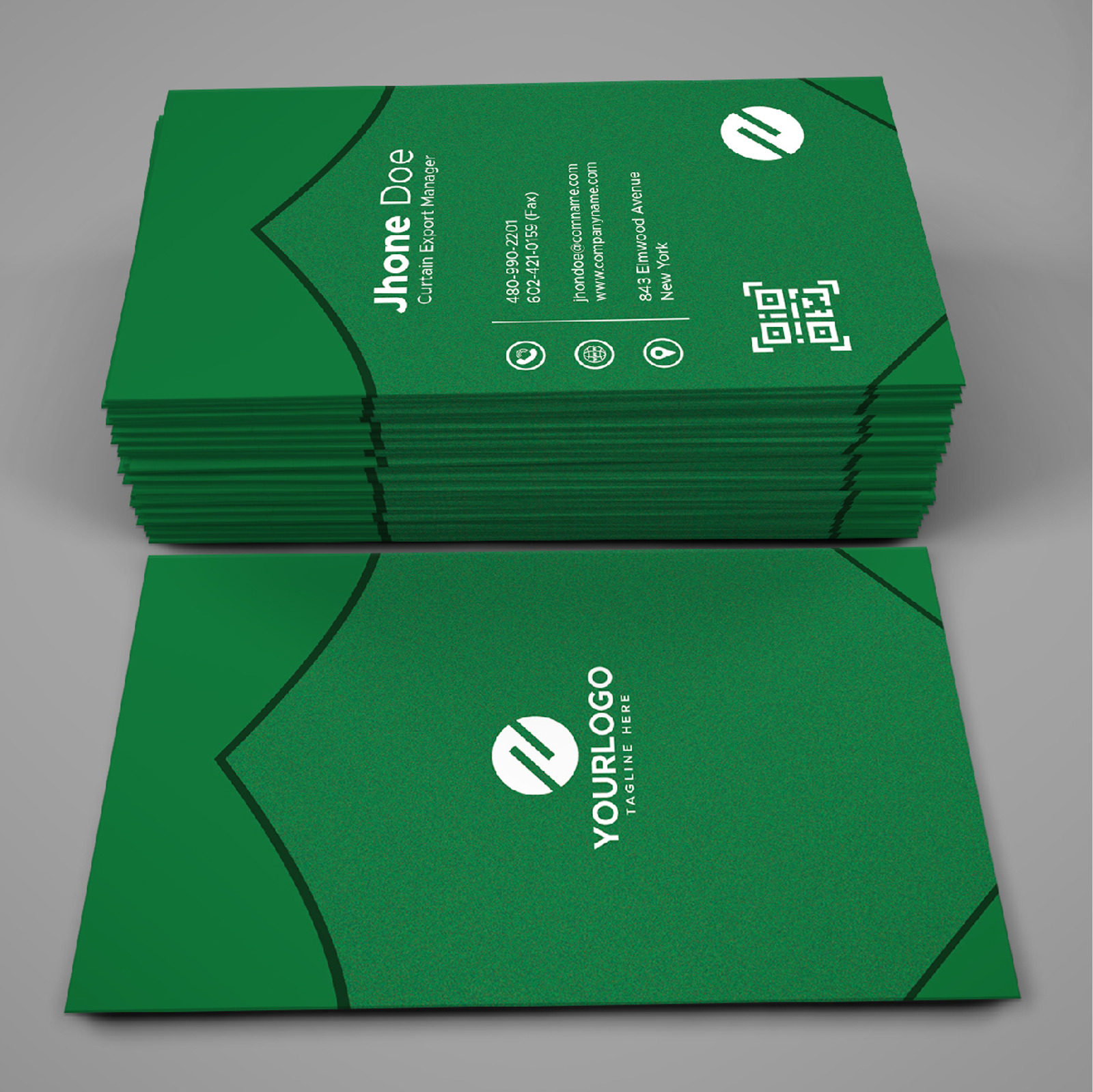 Portrait Business Card Template Vol 05 - Corporate Identity Template