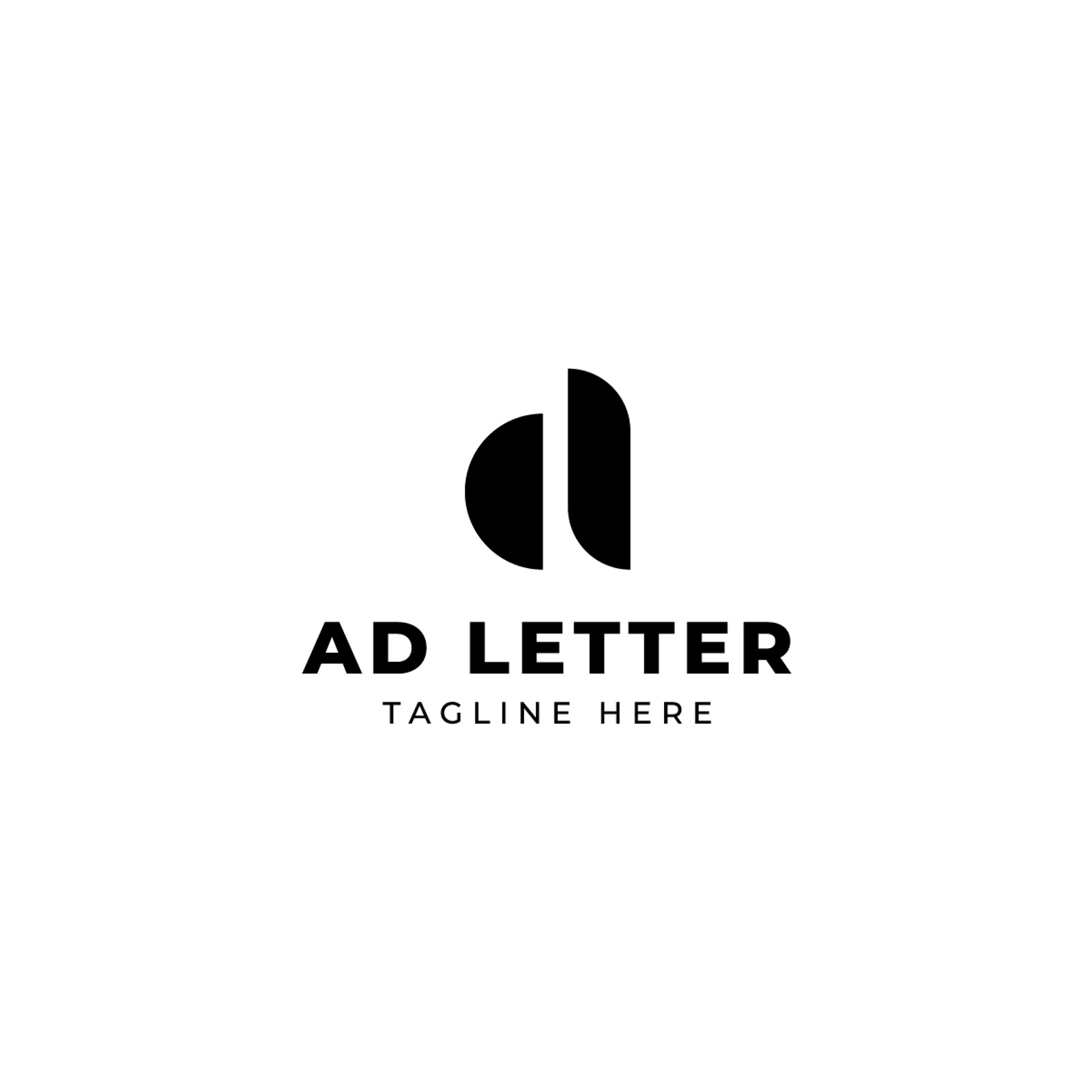 AD Letter Logo Template | Letter AD #204963 - TemplateMonster