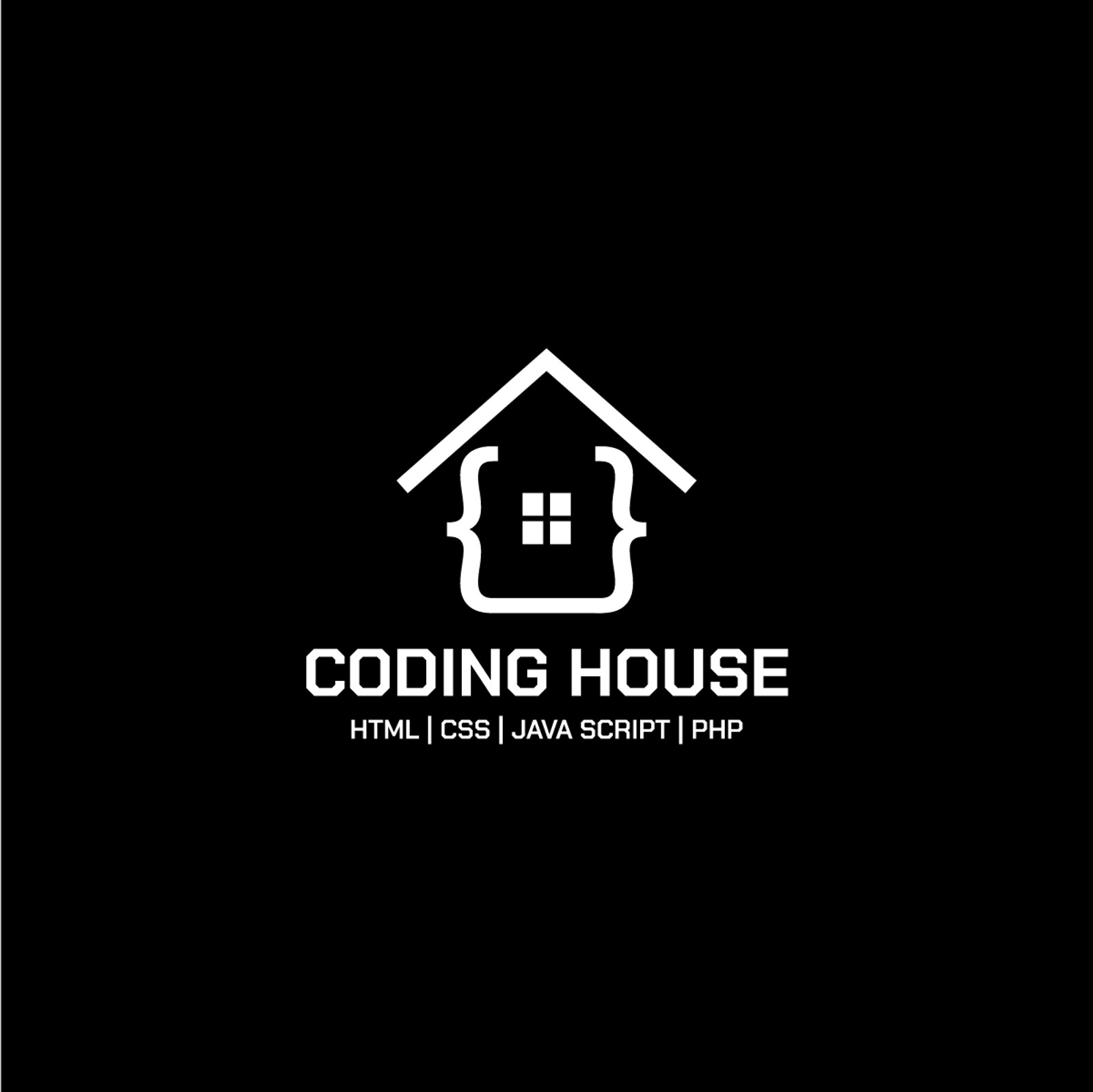 Coding House Minimalist Logo Template - TemplateMonster