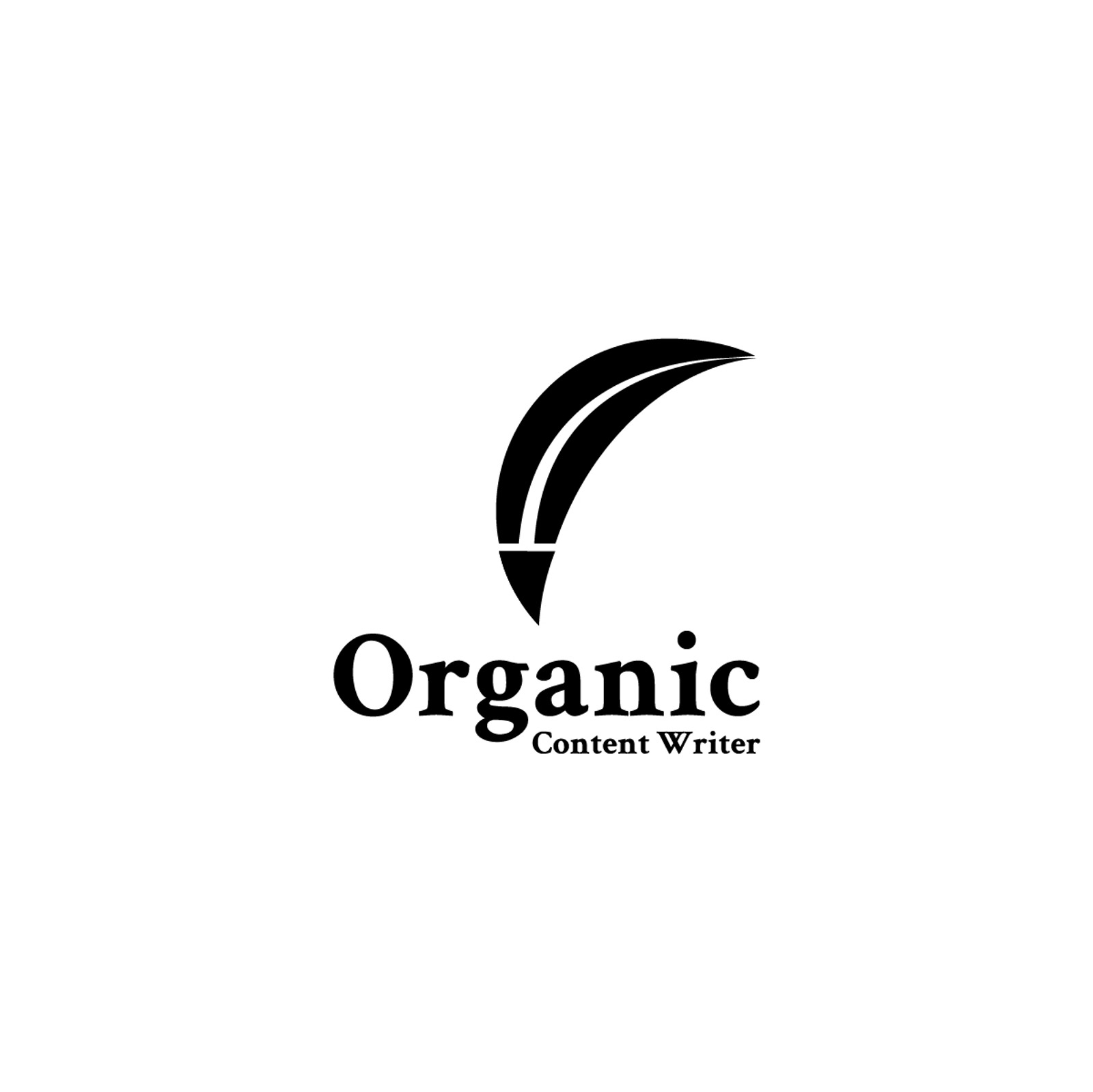 Organic Content Writer Logo Template | Specially Design For Content ...