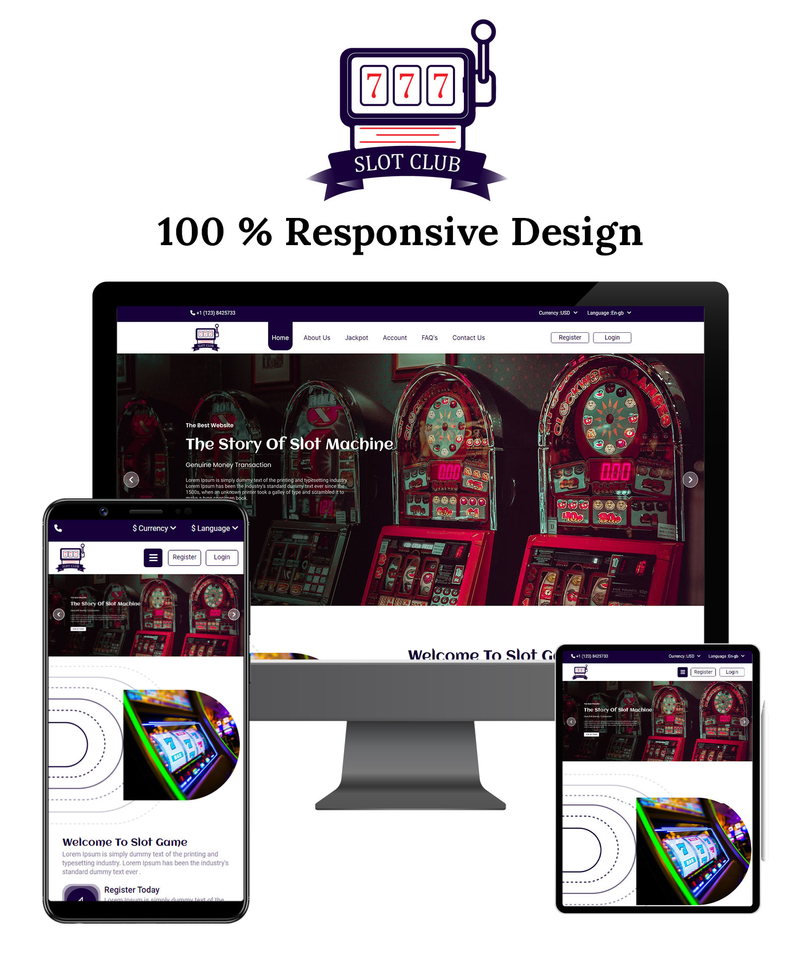 SlotClub - Premium HTML Template for Slot Machine Gaming Sites