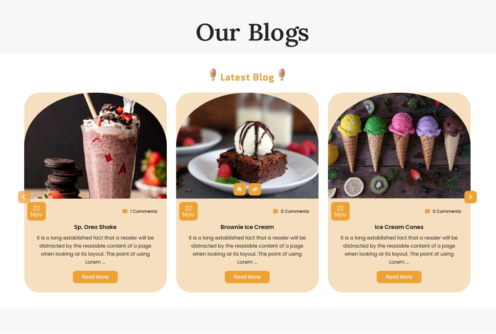 Ice Cream Zone - A Mouthwatering OpenCart Template for Frozen Desserts ...