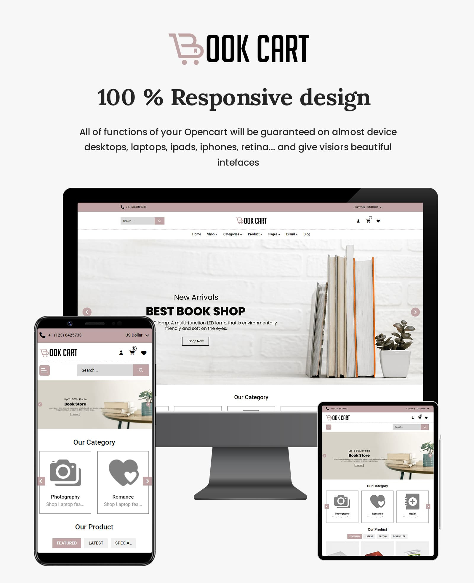 Book Cart : A Versatile OpenCart 4.0.1.1 Theme for Online Booksellers