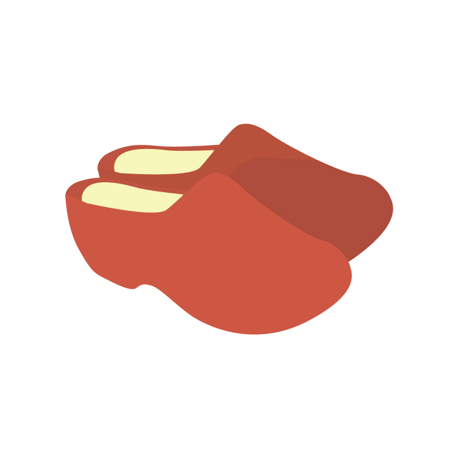 Dutch Wooden Clogs Cartoon Vector Illustration for Design – Okkii.com
