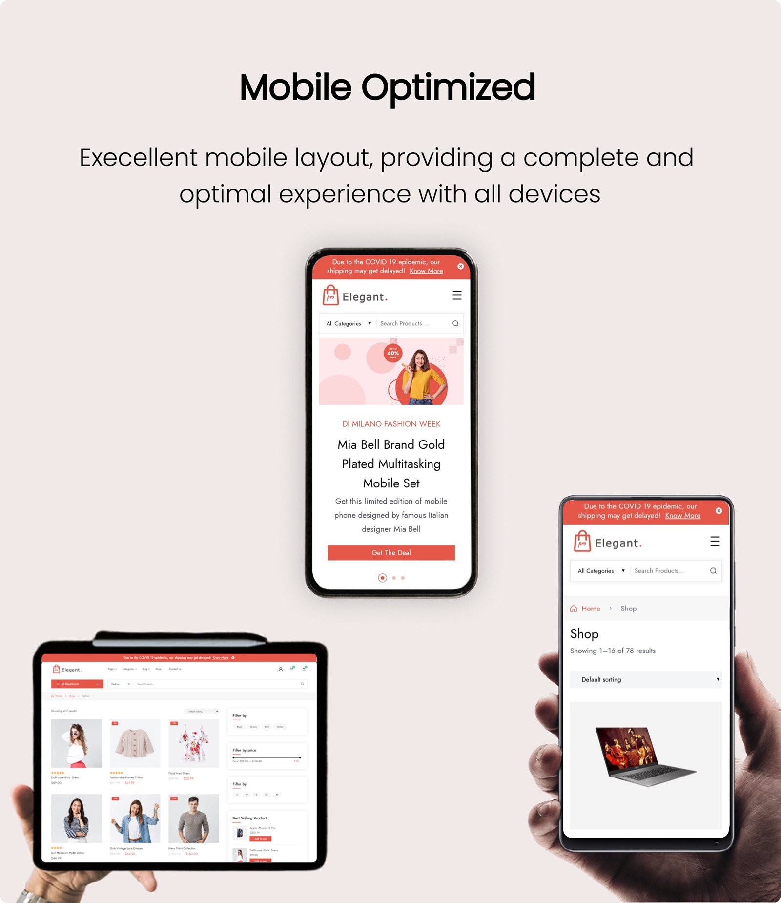 Elegant Shop Pro- Minimal, Fast and Multipurpose WooCommerce WordPress ...