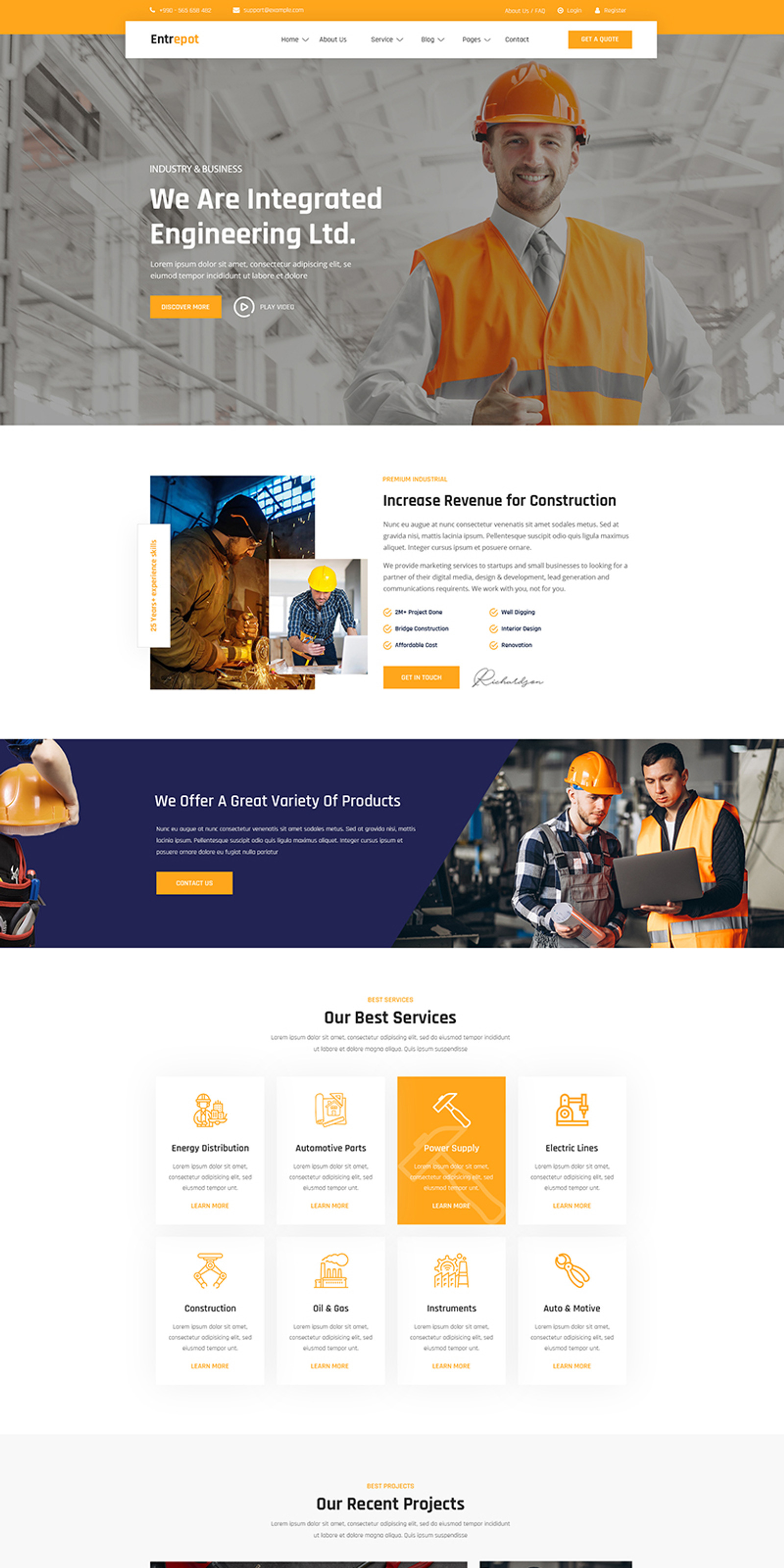 Entrepot - Factory Industrial HTML5 Template